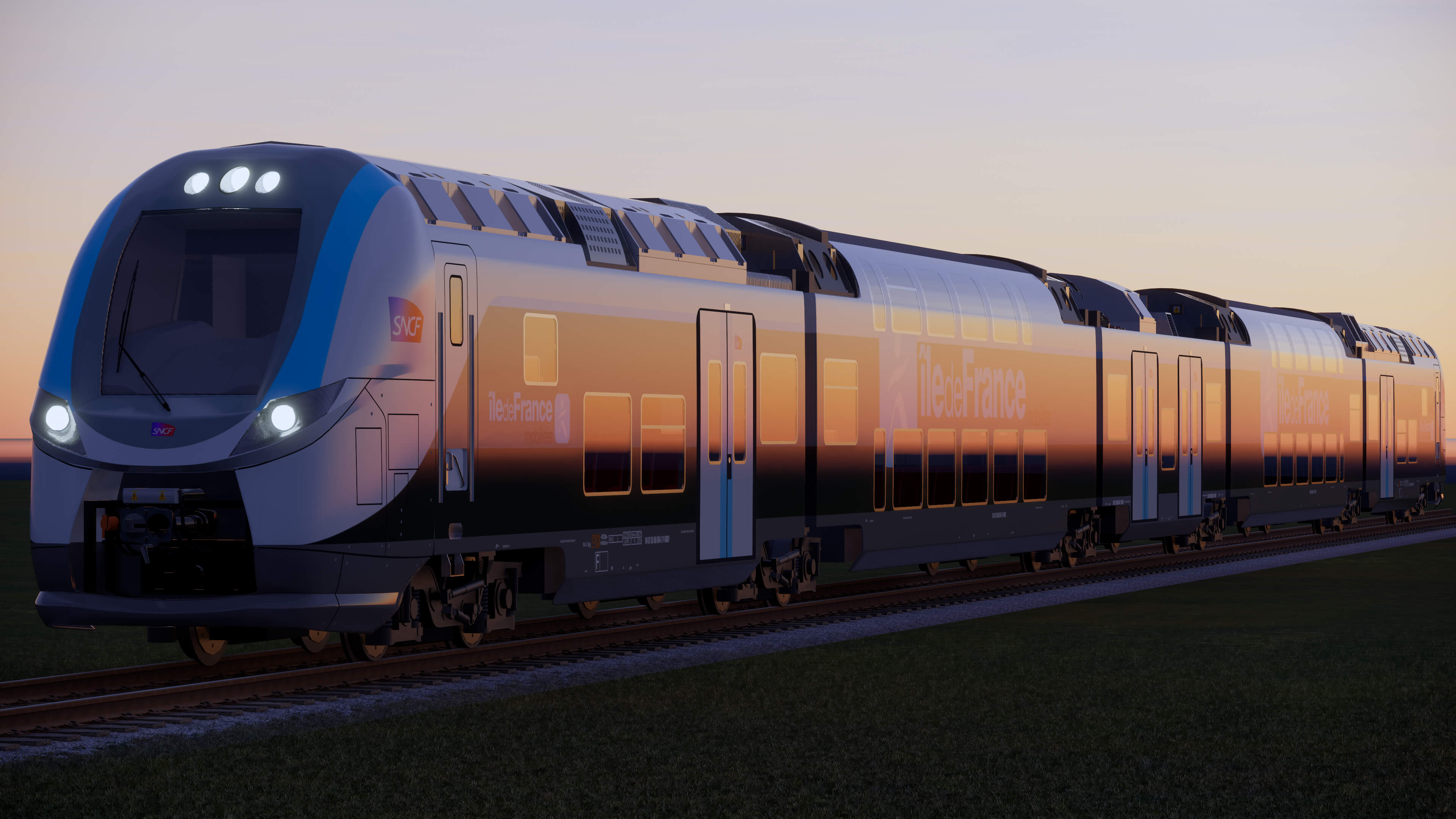 Bombardier Omneo Regio 2N Train - 3D Model by ALPHA3DST
