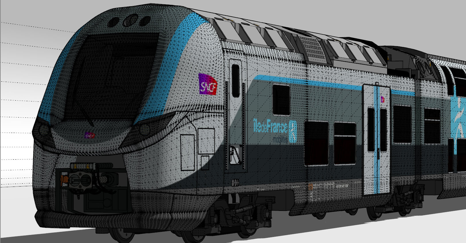 Bombardier Omneo Regio 2N Train - 3D Model by ALPHA3DST