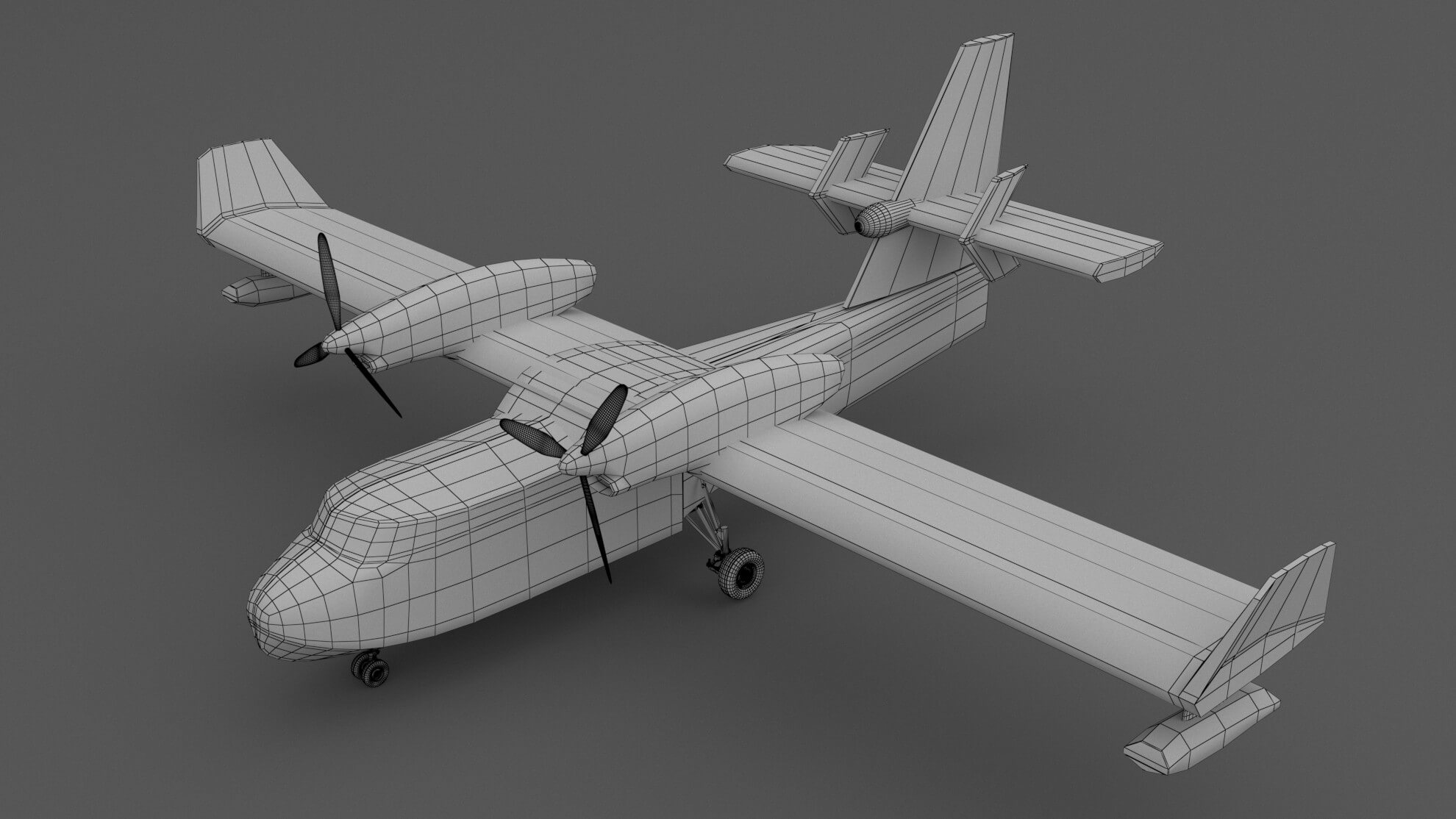 Canadair CL-415 3D Model by ALPHA3DST