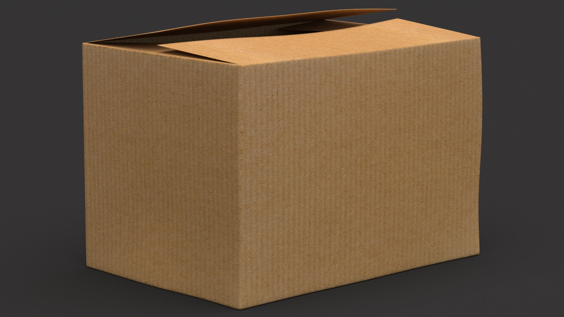 Cardboard Box 01 - 3D Model by ALPHA3DST