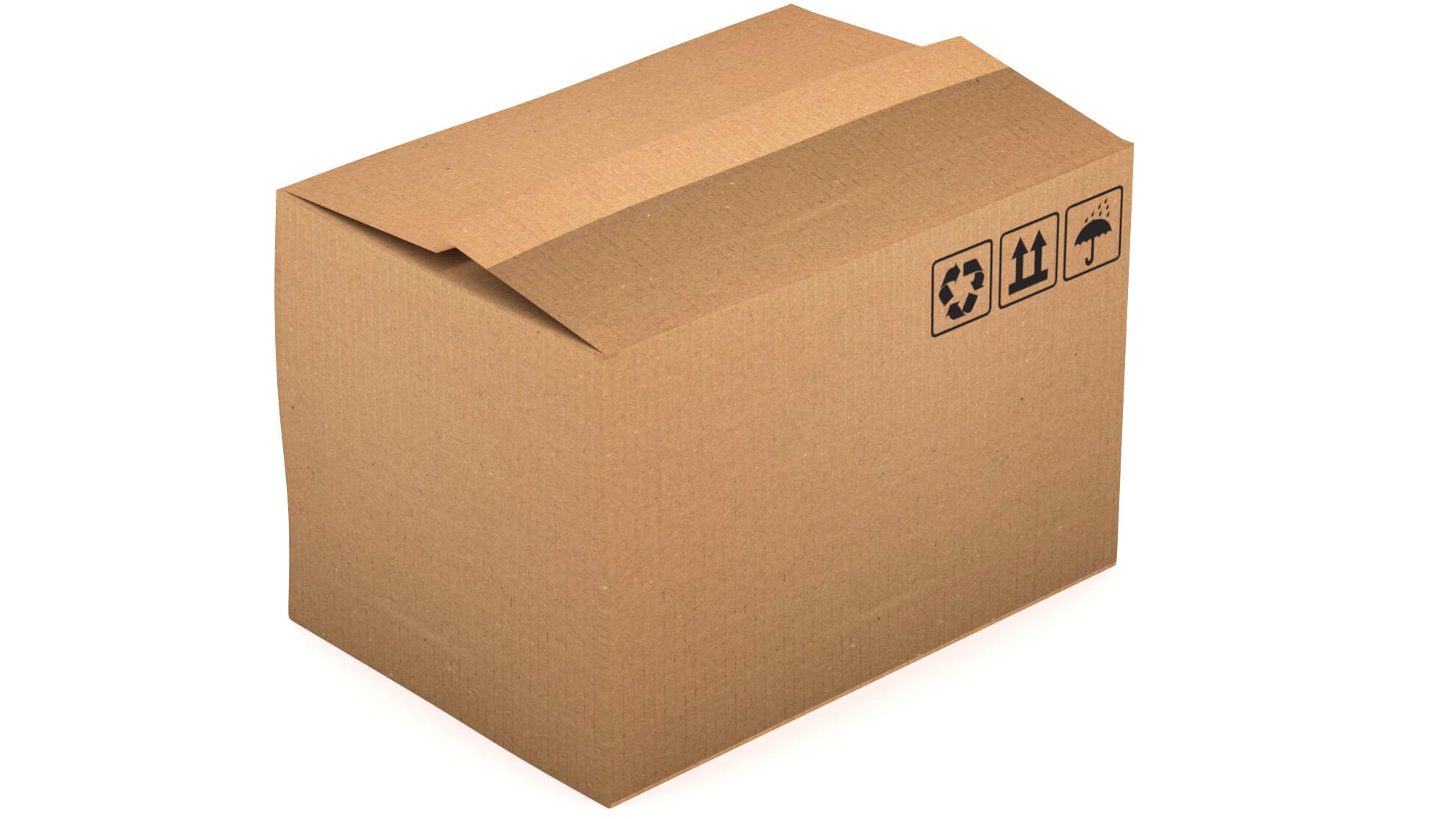 Cardboard Box 02 - 3D Model by ALPHA3DST