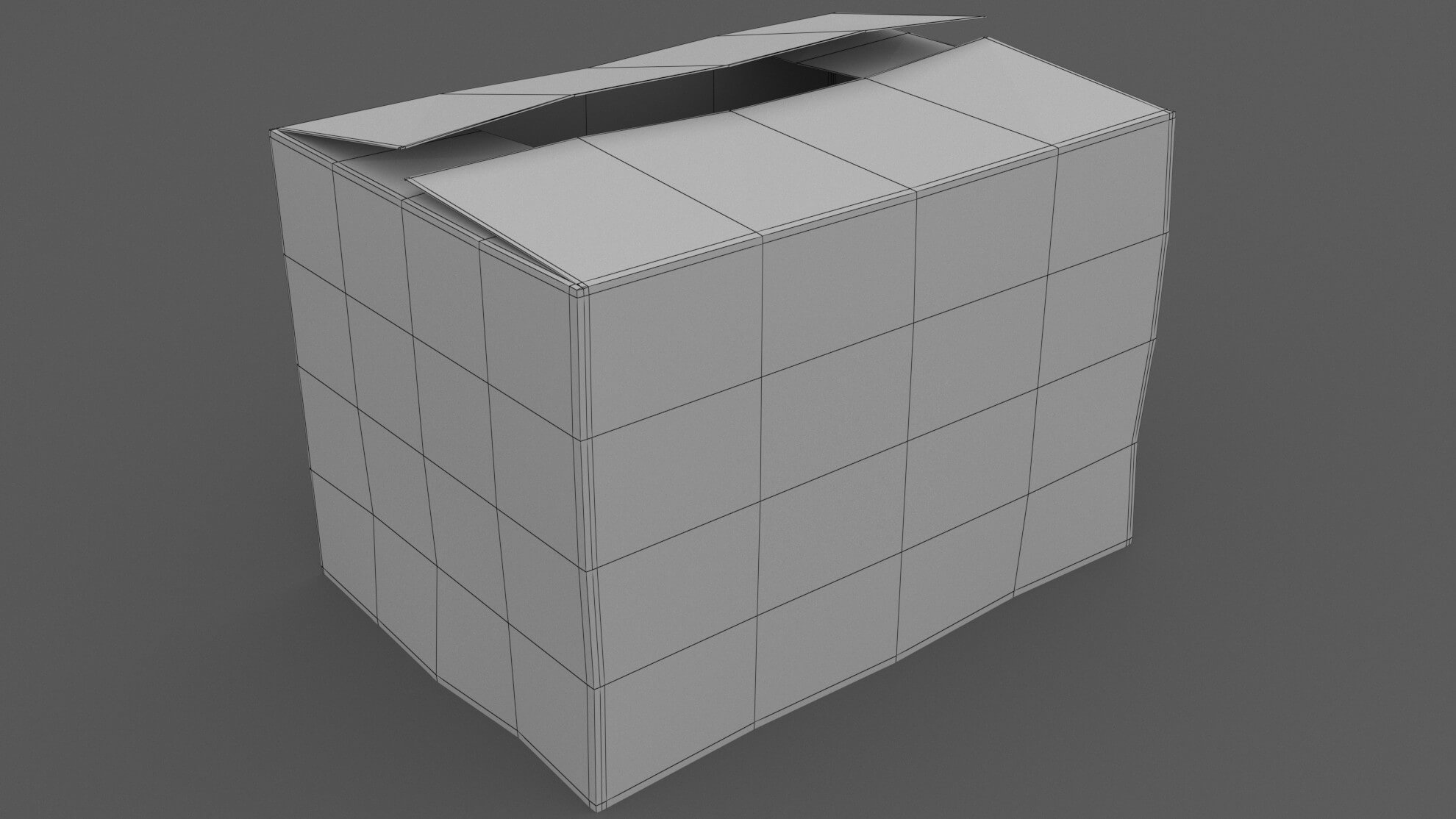 Cardboard Box 02 - 3D Model by ALPHA3DST