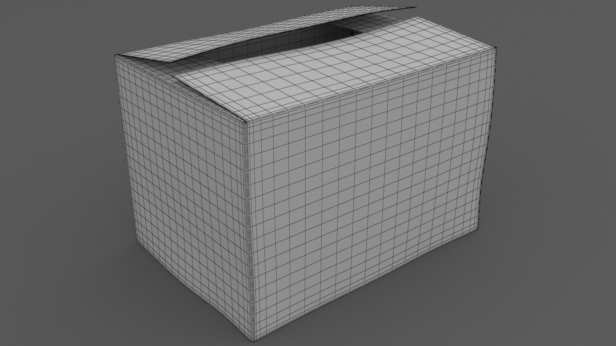 Cardboard Box 02 - 3D Model by ALPHA3DST