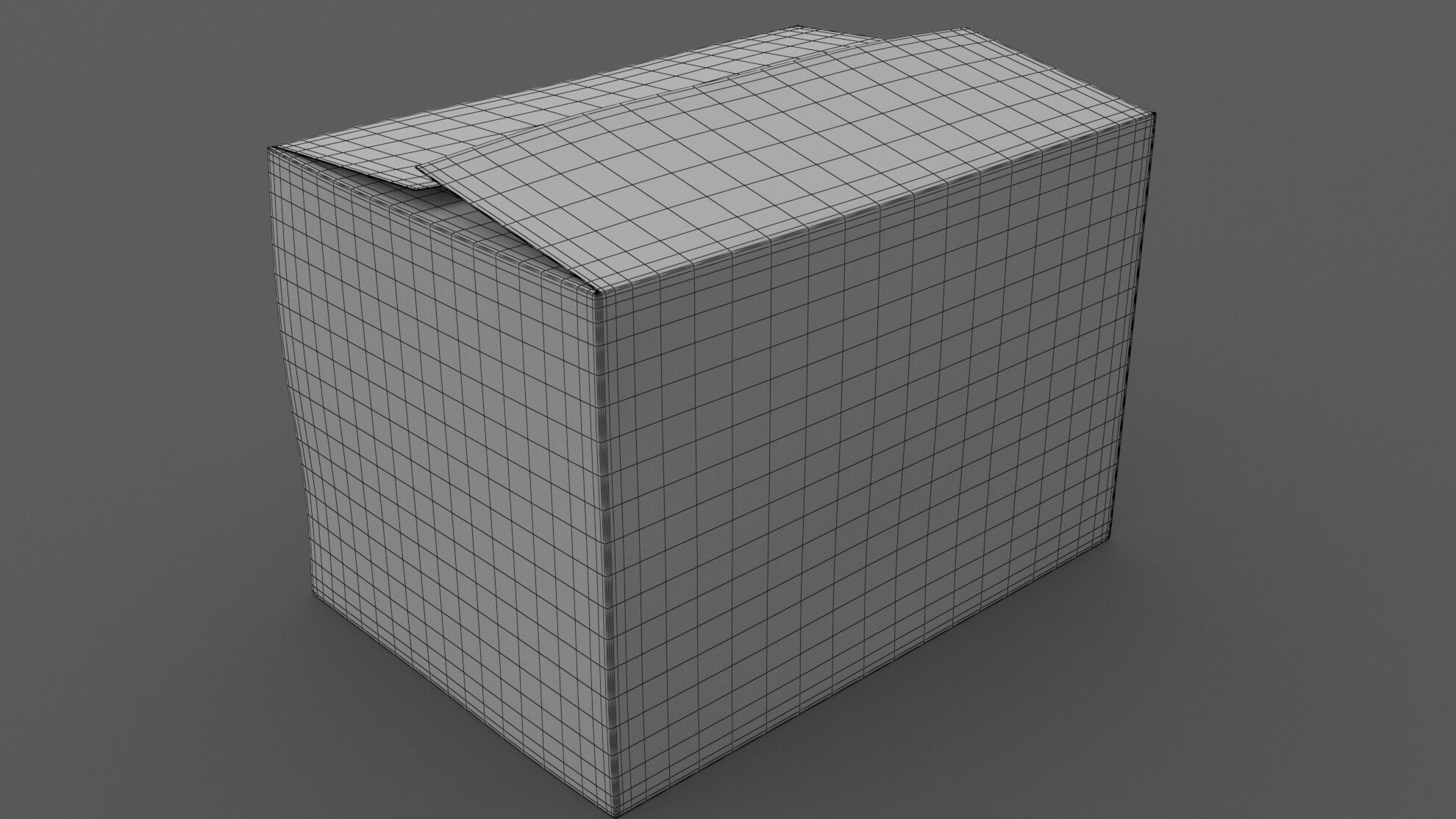 Cardboard Box 02 - 3D Model by ALPHA3DST