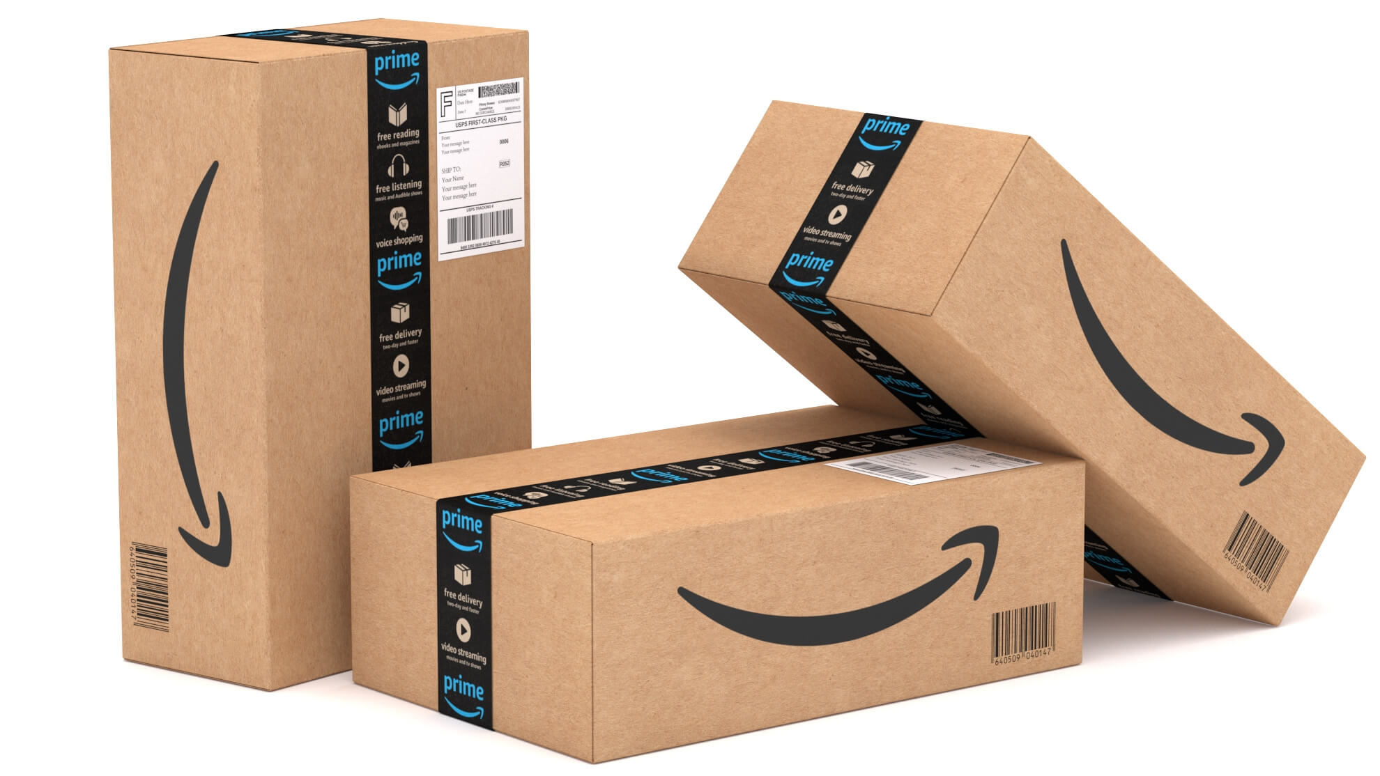 Cardboard Box Amazon - 3D Model by ALPHA3DST