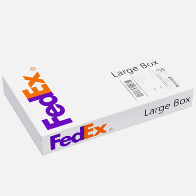 Cardboard Box FedEx - 3D Model by ALPHA3DST