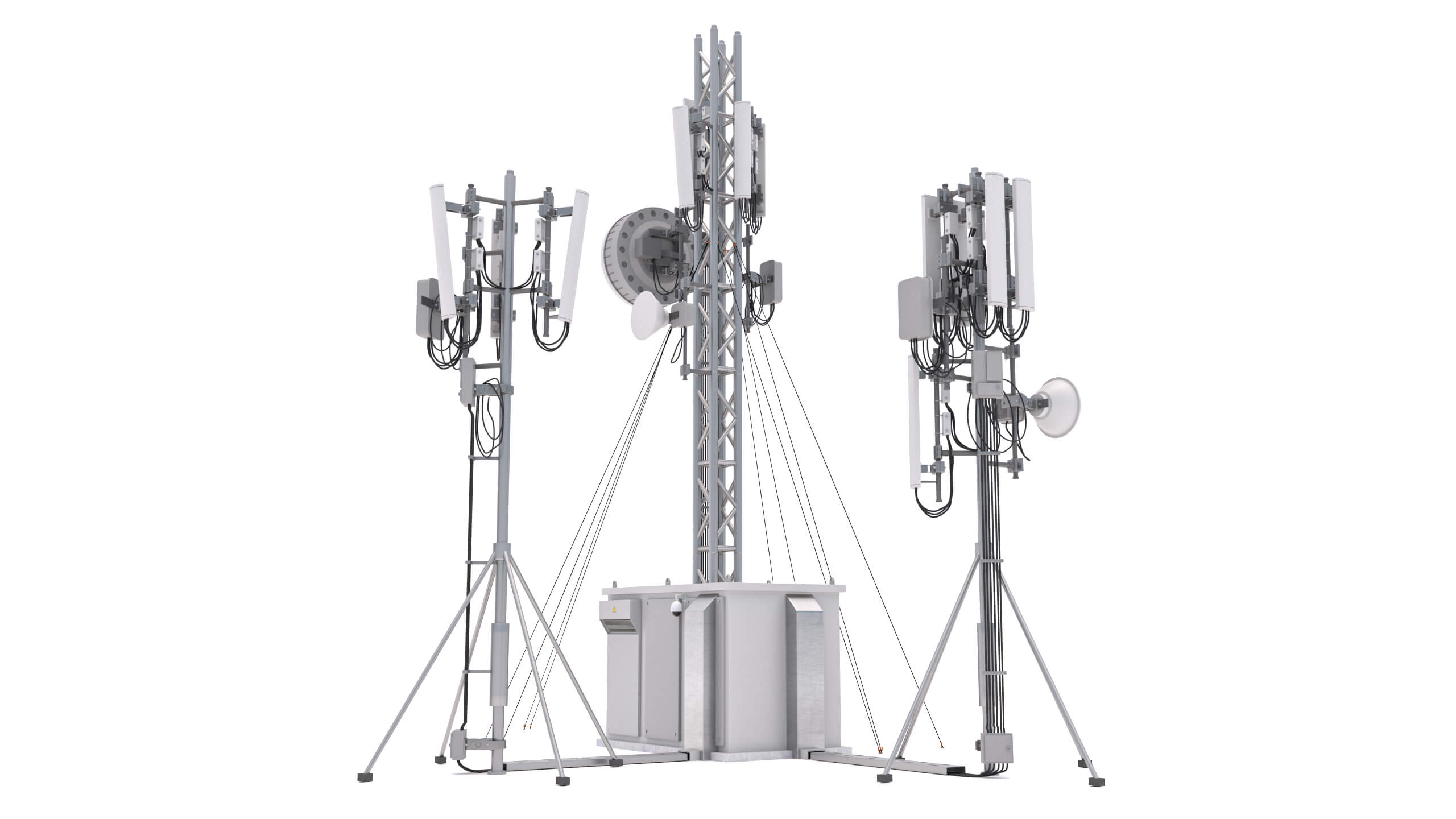 Cell Phone Towers - 3D Model by ALPHA3DST