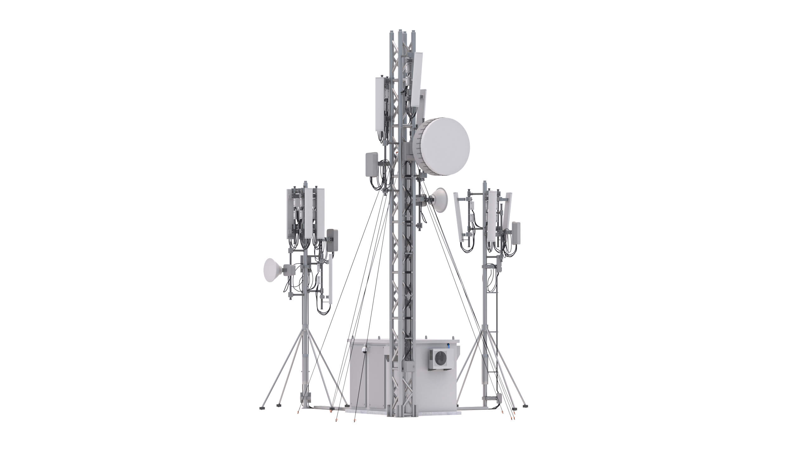 Cell Phone Towers - 3D Model by ALPHA3DST