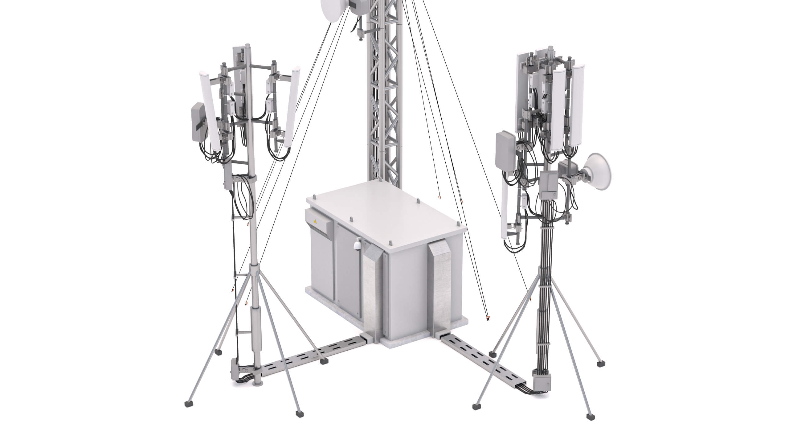 Cell Phone Towers - 3D Model by ALPHA3DST