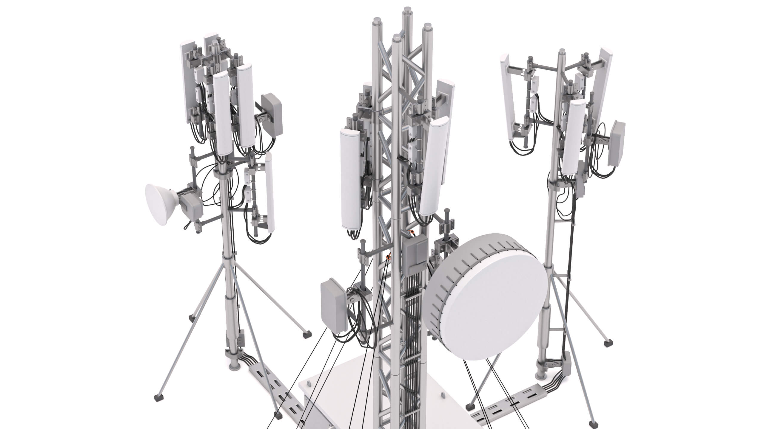 Cell Phone Towers - 3D Model by ALPHA3DST