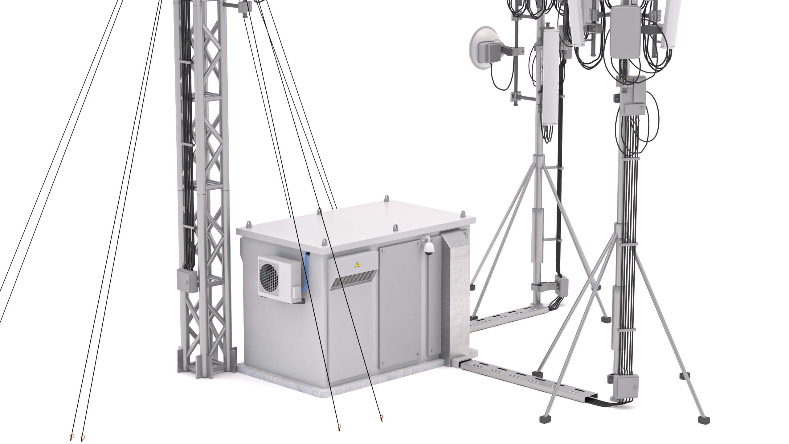 Cell Phone Towers - 3D Model by ALPHA3DST