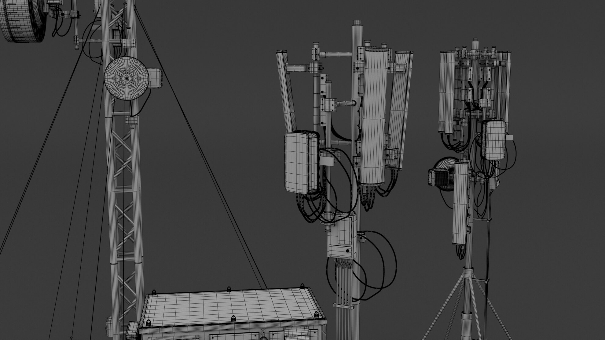 Cell Phone Towers - 3D Model by ALPHA3DST