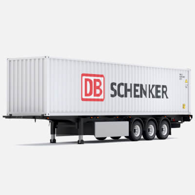 DB Schenker Shipping Container - 3D Model by ALPHA3DST