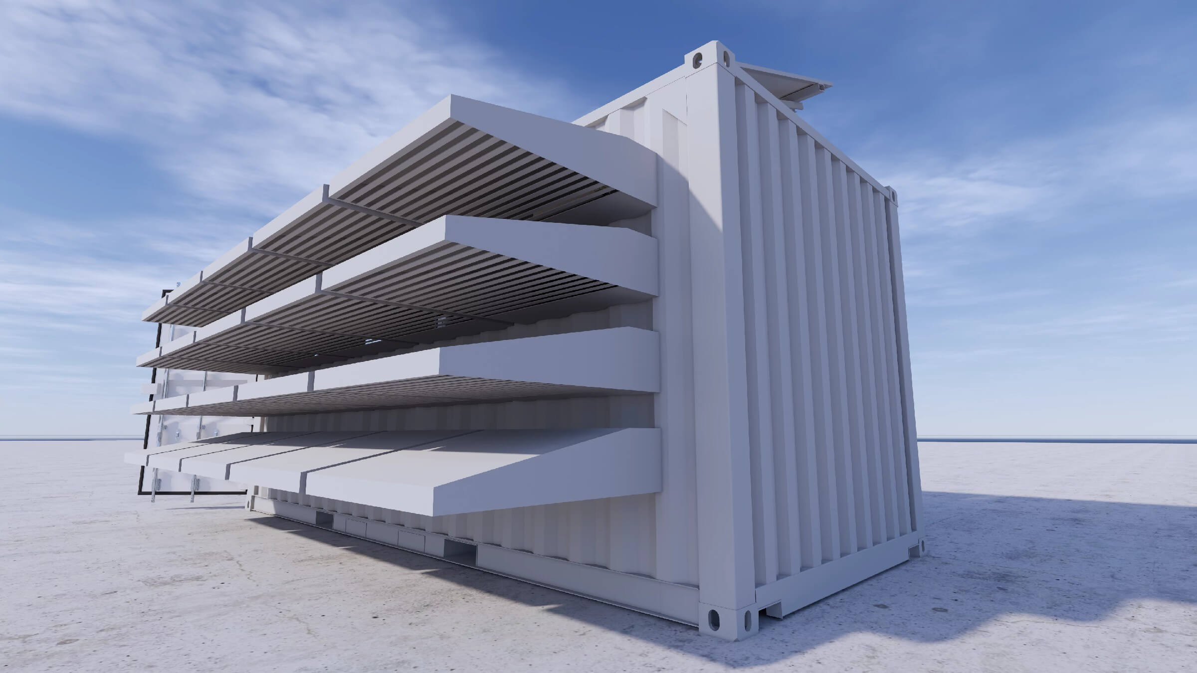 Container Data Center - 3D Model by ALPHA3DST
