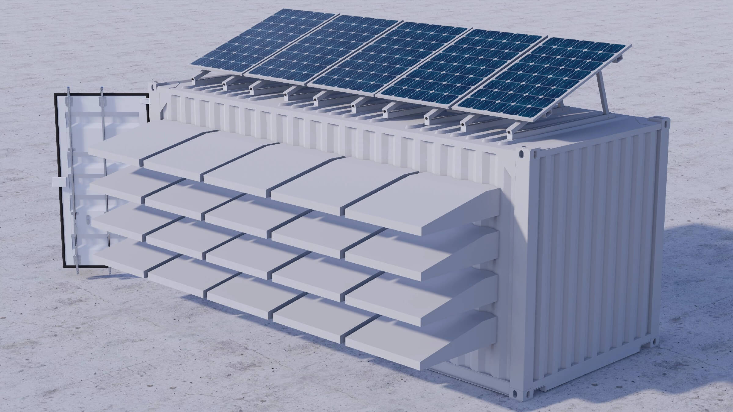 Container Data Center - 3D Model by ALPHA3DST