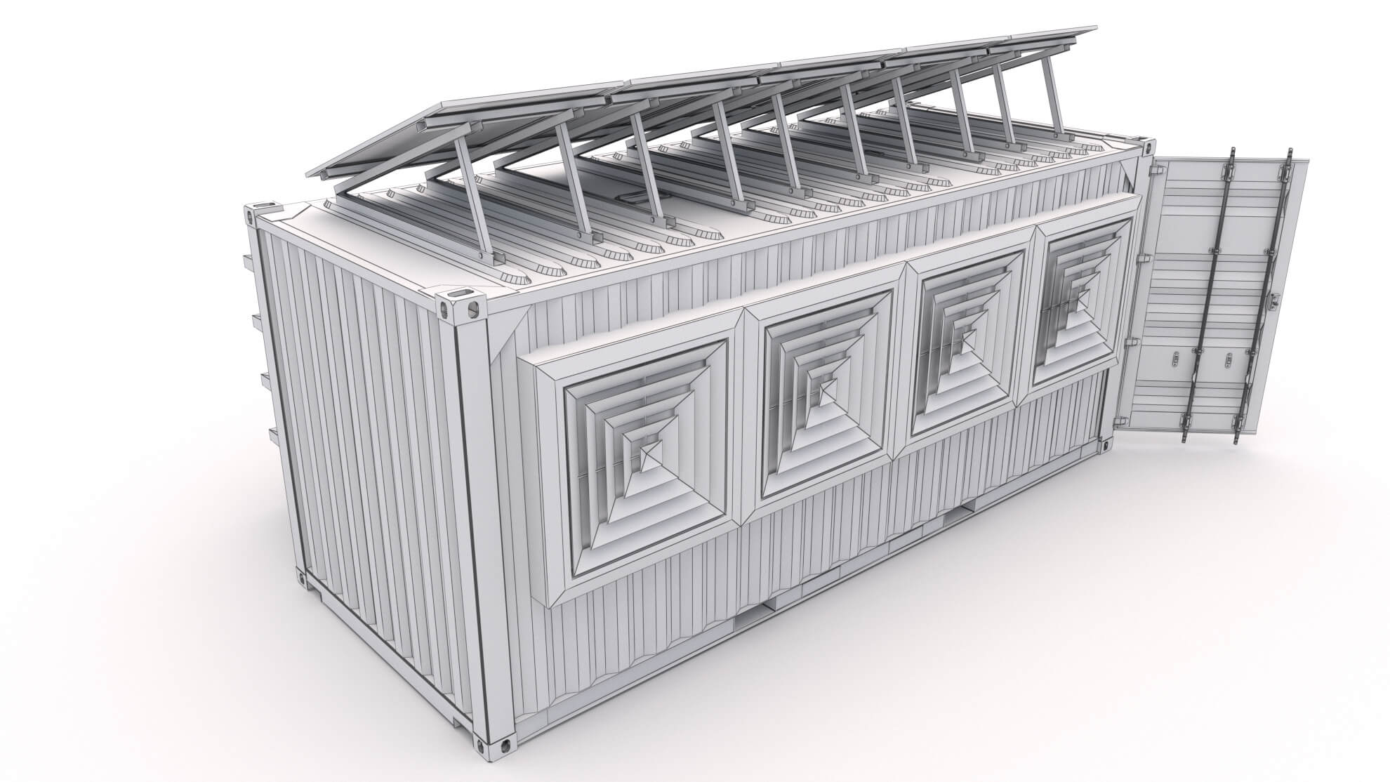 Container Data Center - 3D Model by ALPHA3DST