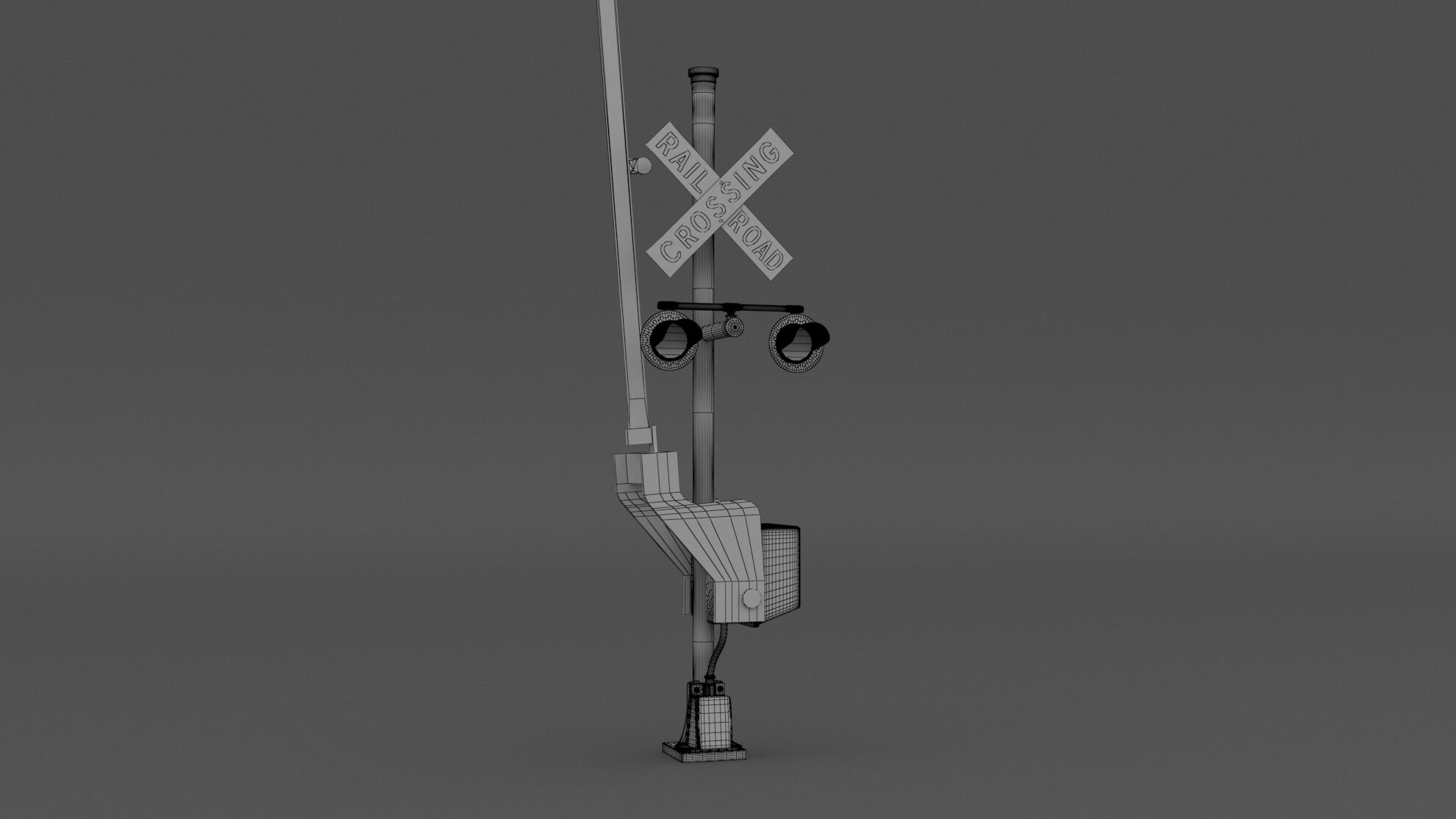 Crossing Signal 2 - 3D Model by ALPHA3DST