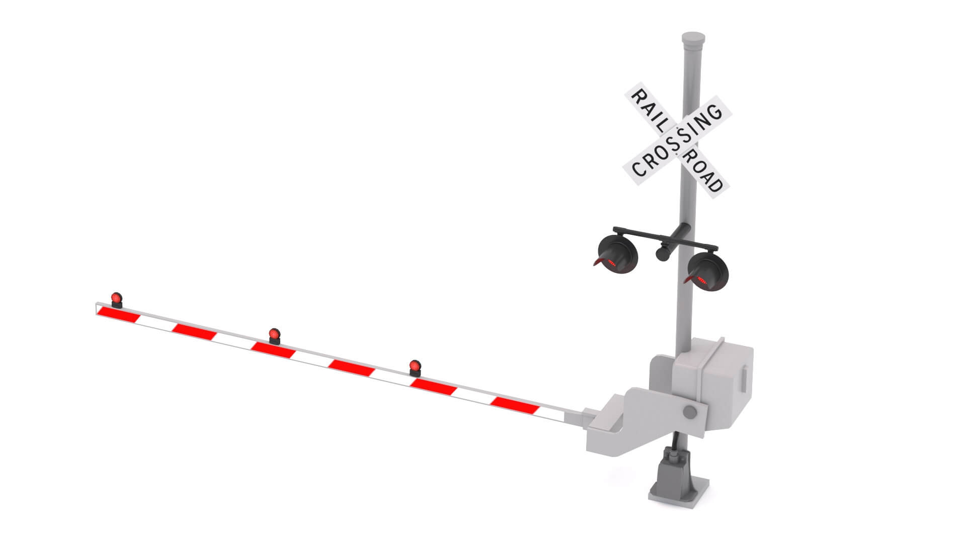Crossing Signal 3 - 3D Model by ALPHA3DST