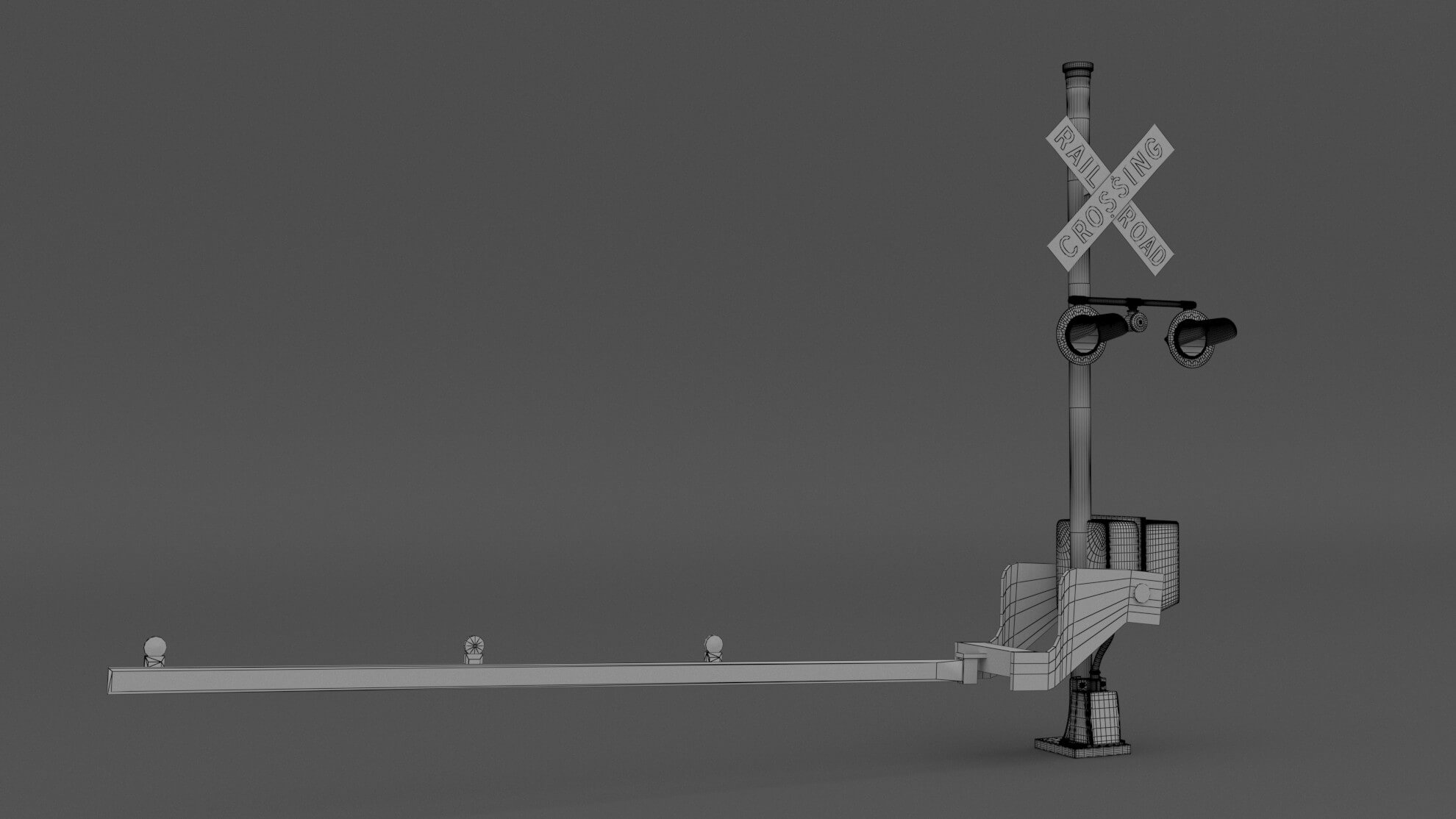 Crossing Signal 3 - 3D Model by ALPHA3DST