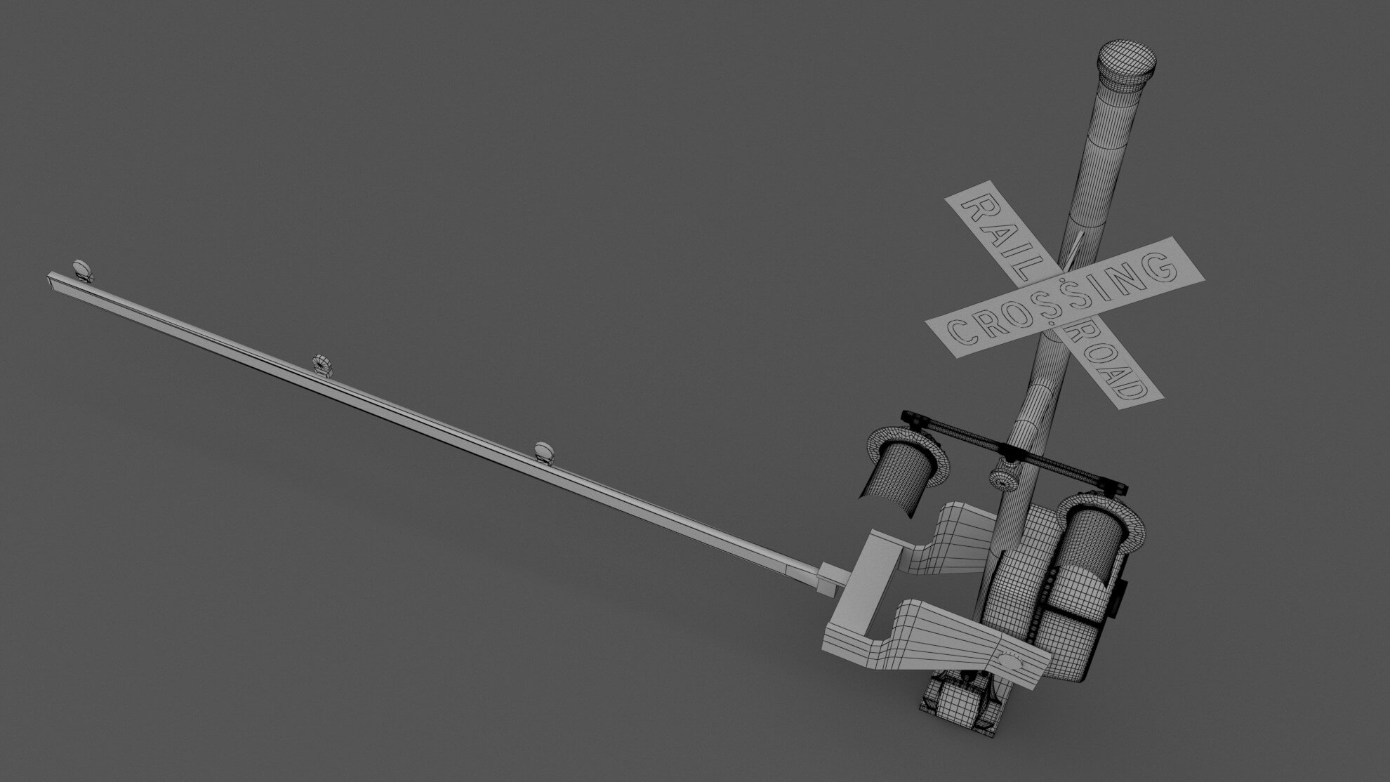 Crossing Signal 3 - 3D Model by ALPHA3DST