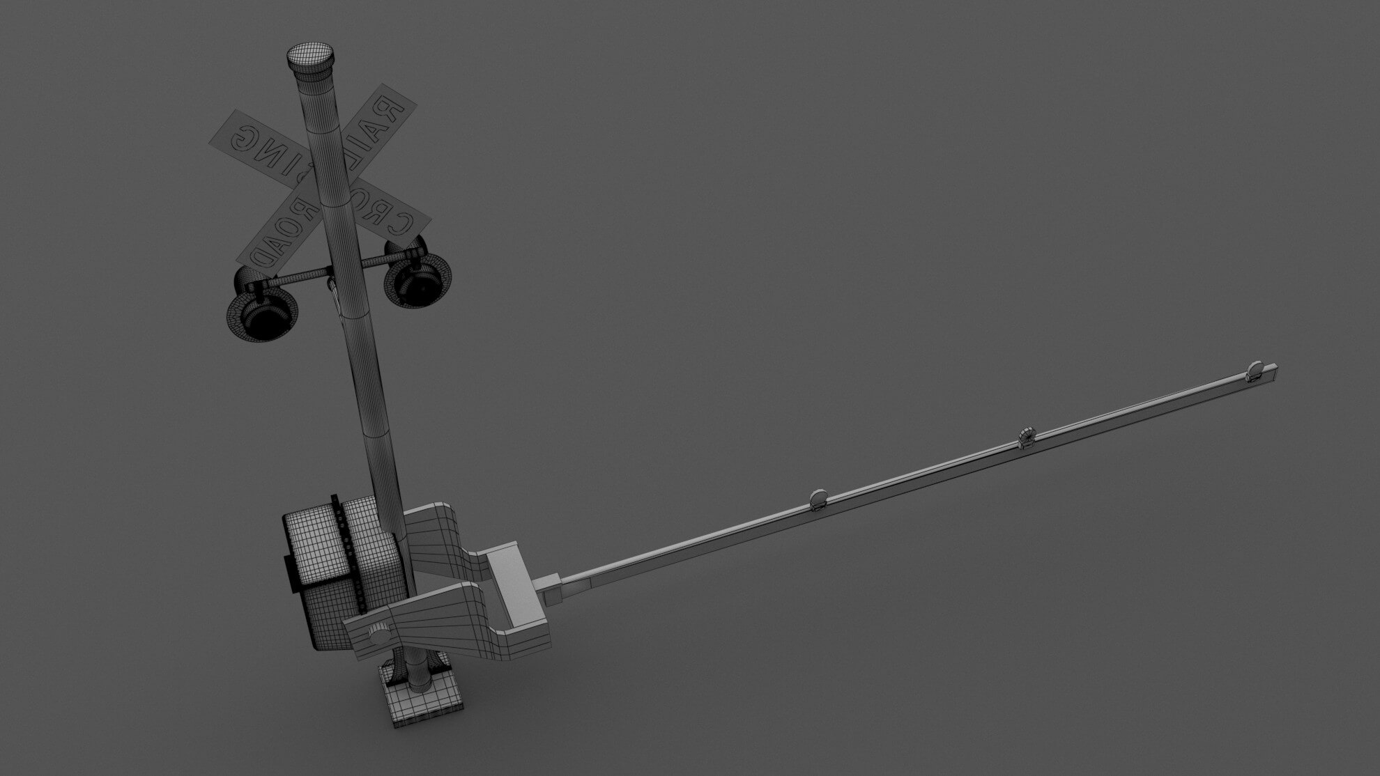 Crossing Signal 3 - 3D Model by ALPHA3DST