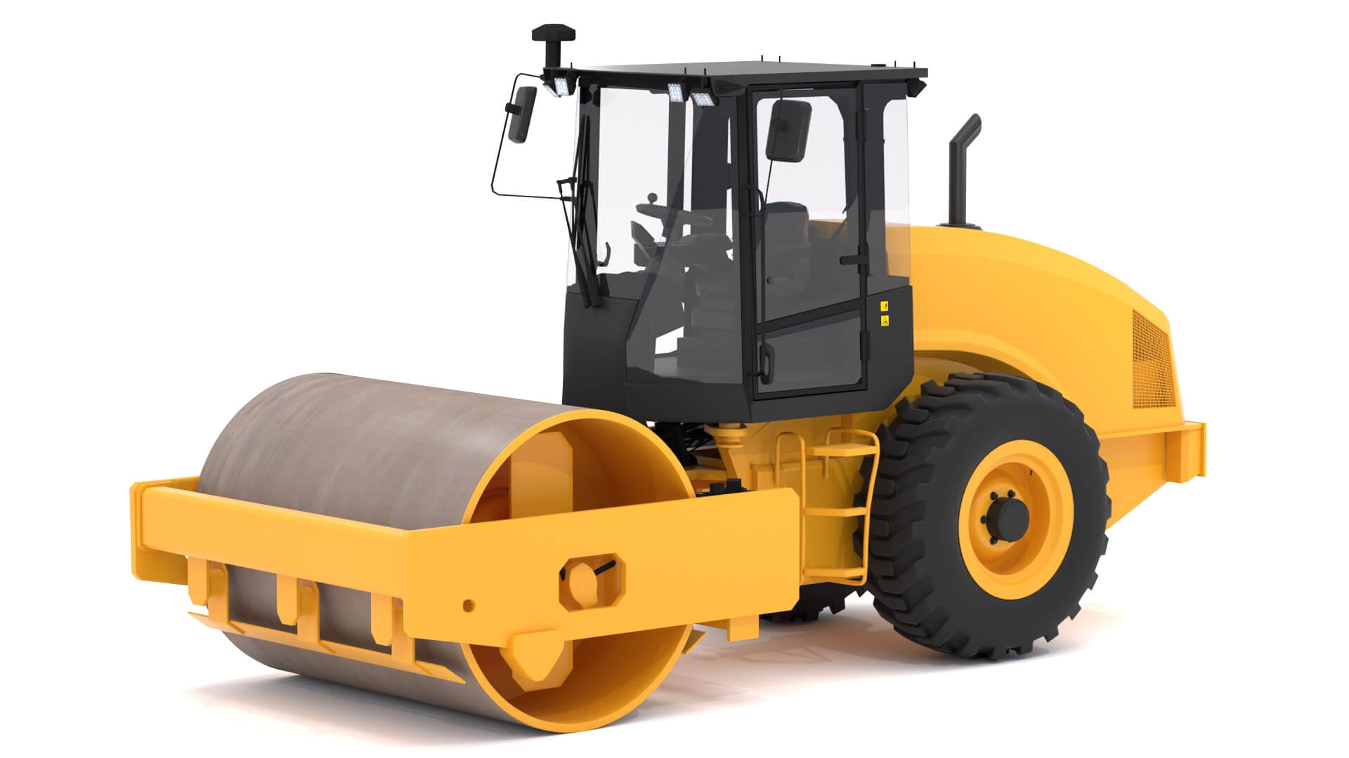 CS56 Vibratory Soil Compactor - 3D Model by ALPHA3DST