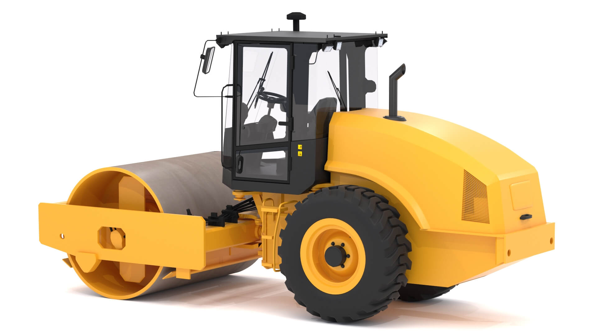 CS56 Vibratory Soil Compactor - 3D Model by ALPHA3DST