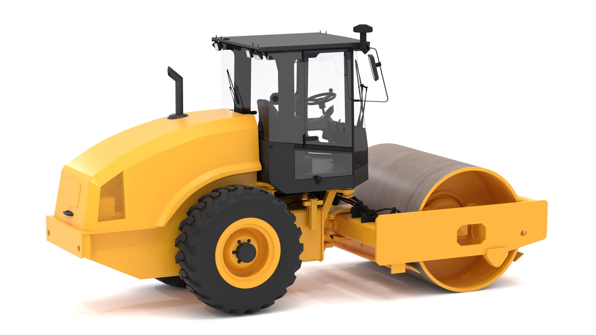 CS56 Vibratory Soil Compactor - 3D Model by ALPHA3DST