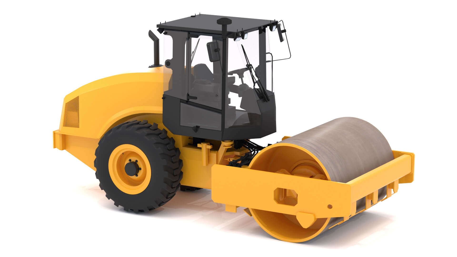 CS56 Vibratory Soil Compactor - 3D Model by ALPHA3DST