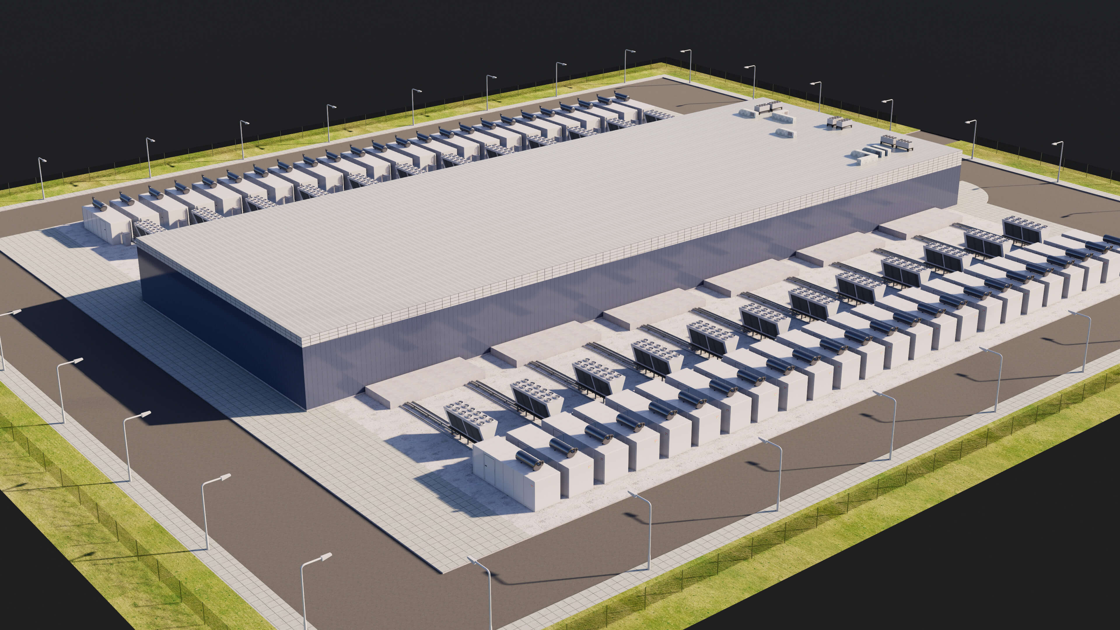 Data Center Building - 3D Model by ALPHA3DST