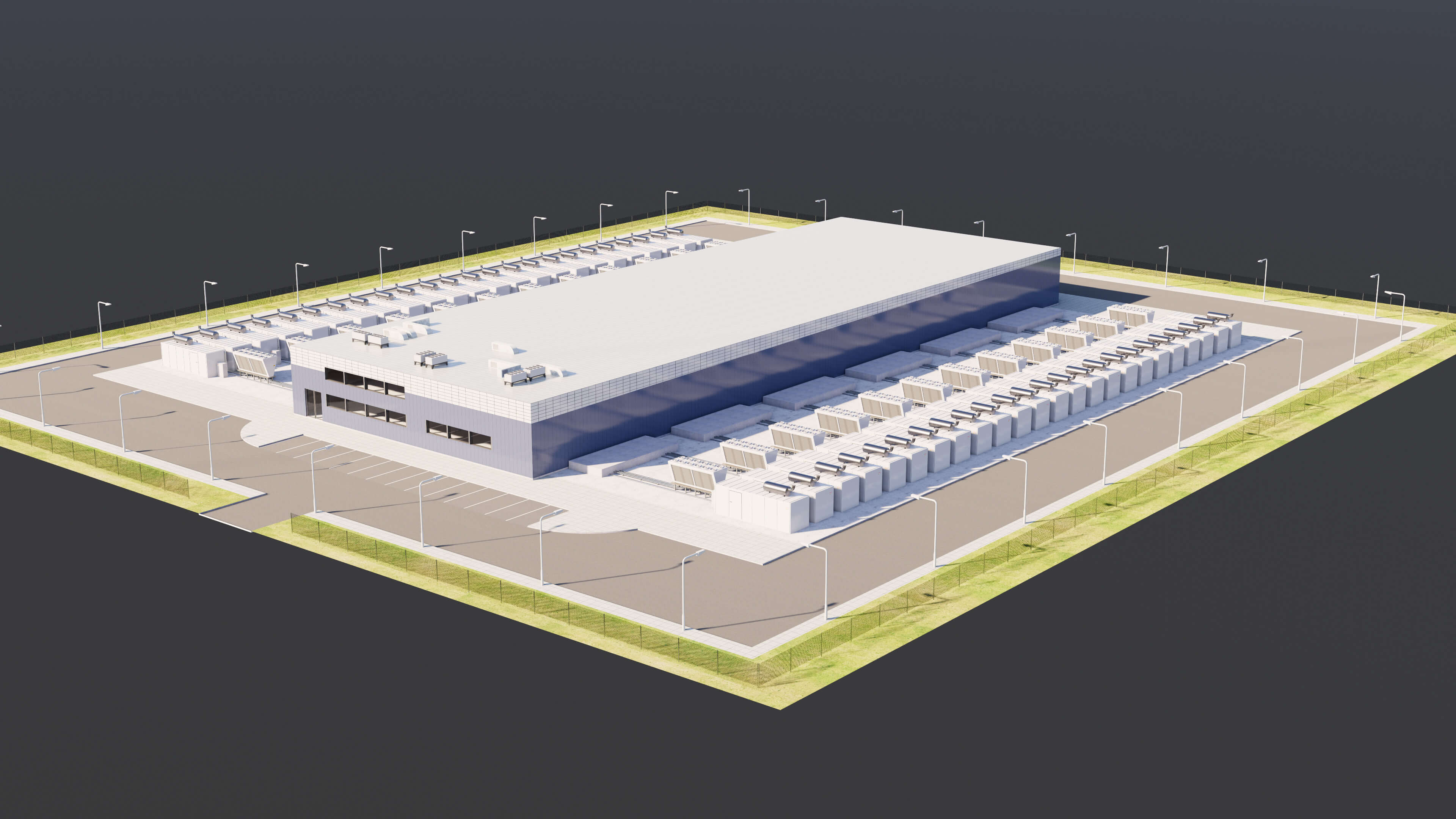 Data Center Building - 3D Model by ALPHA3DST
