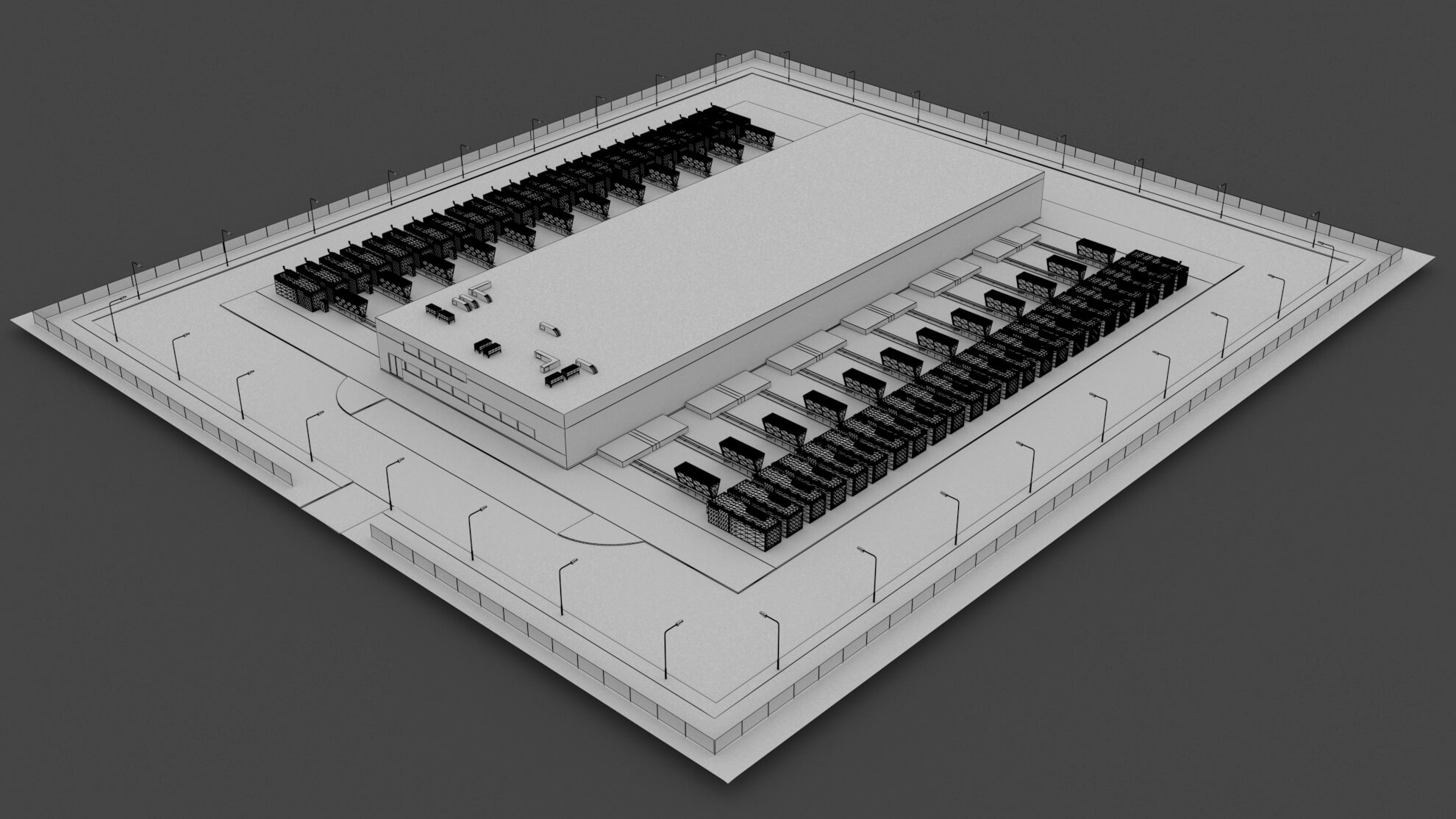 Data Center Building - 3D Model by ALPHA3DST