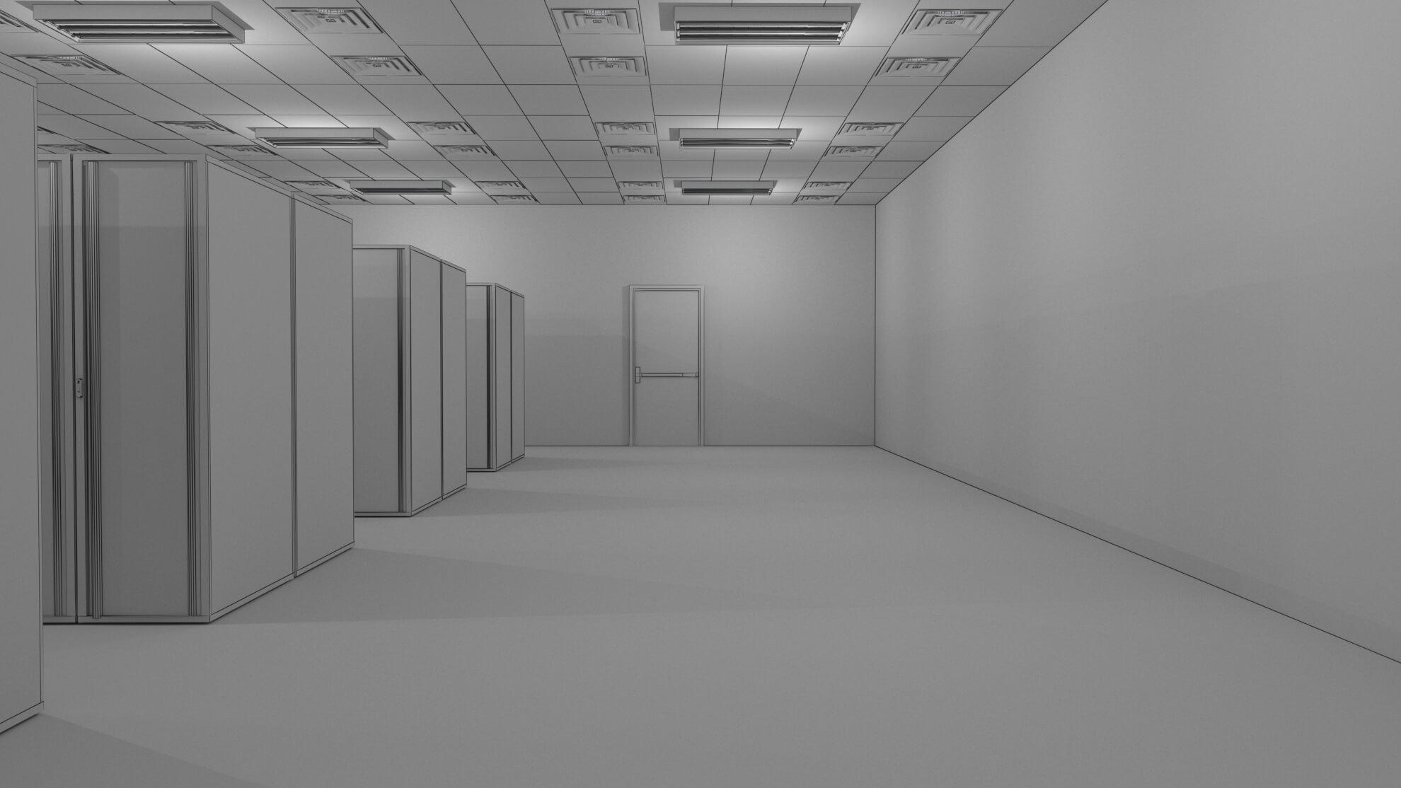Data Center Server Room - 3D Model by ALPHA3DST