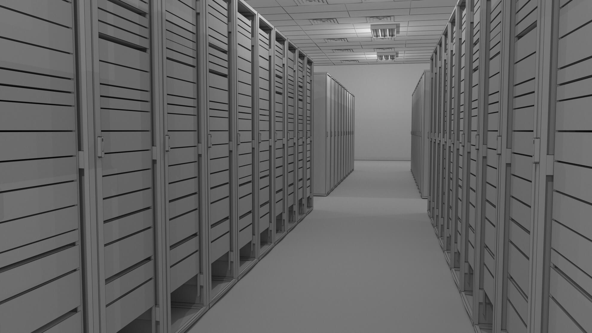 Data Center Server Room - 3D Model by ALPHA3DST