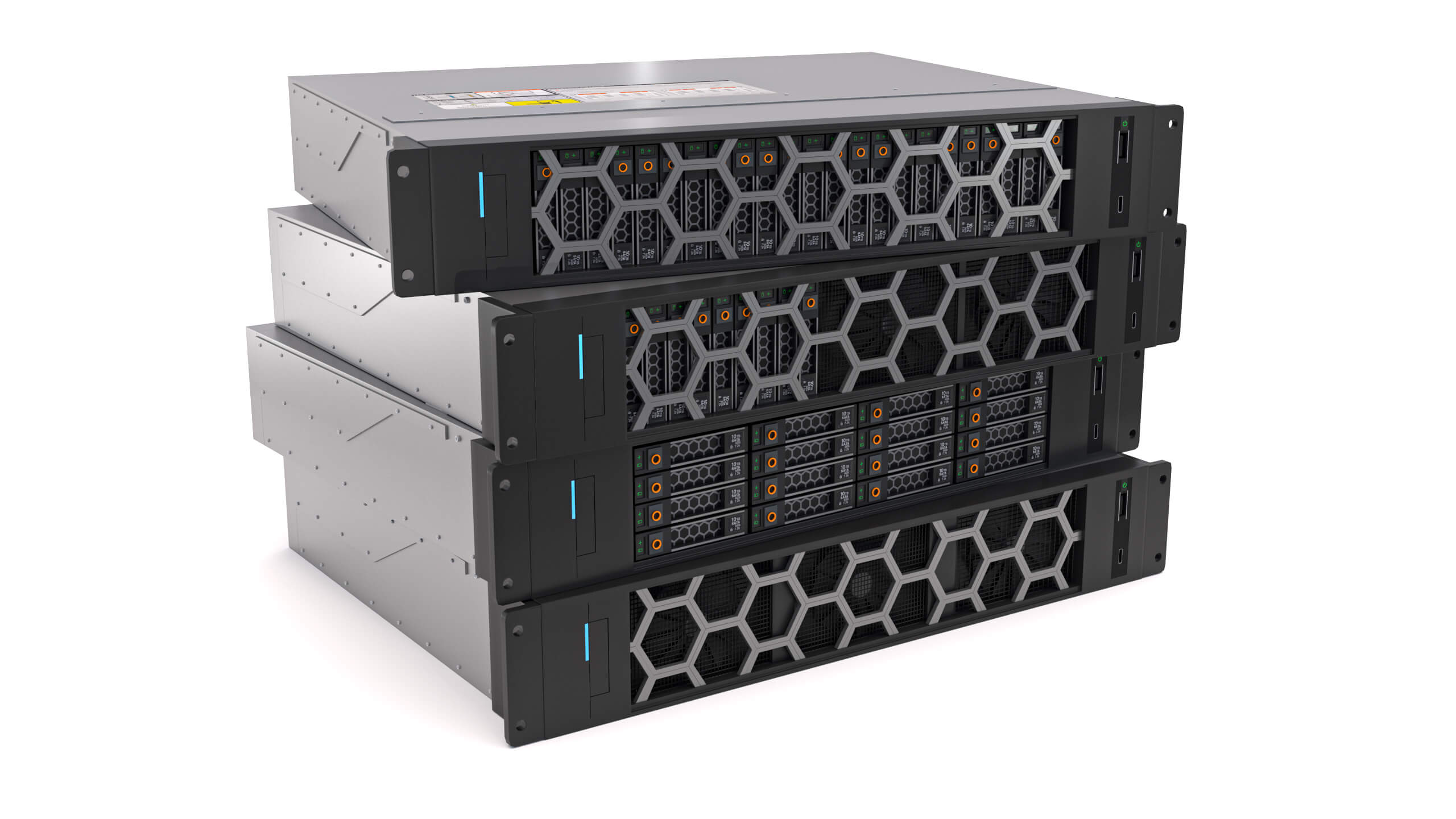 Data Storage Server Collection - 3D Model by ALPHA3DST