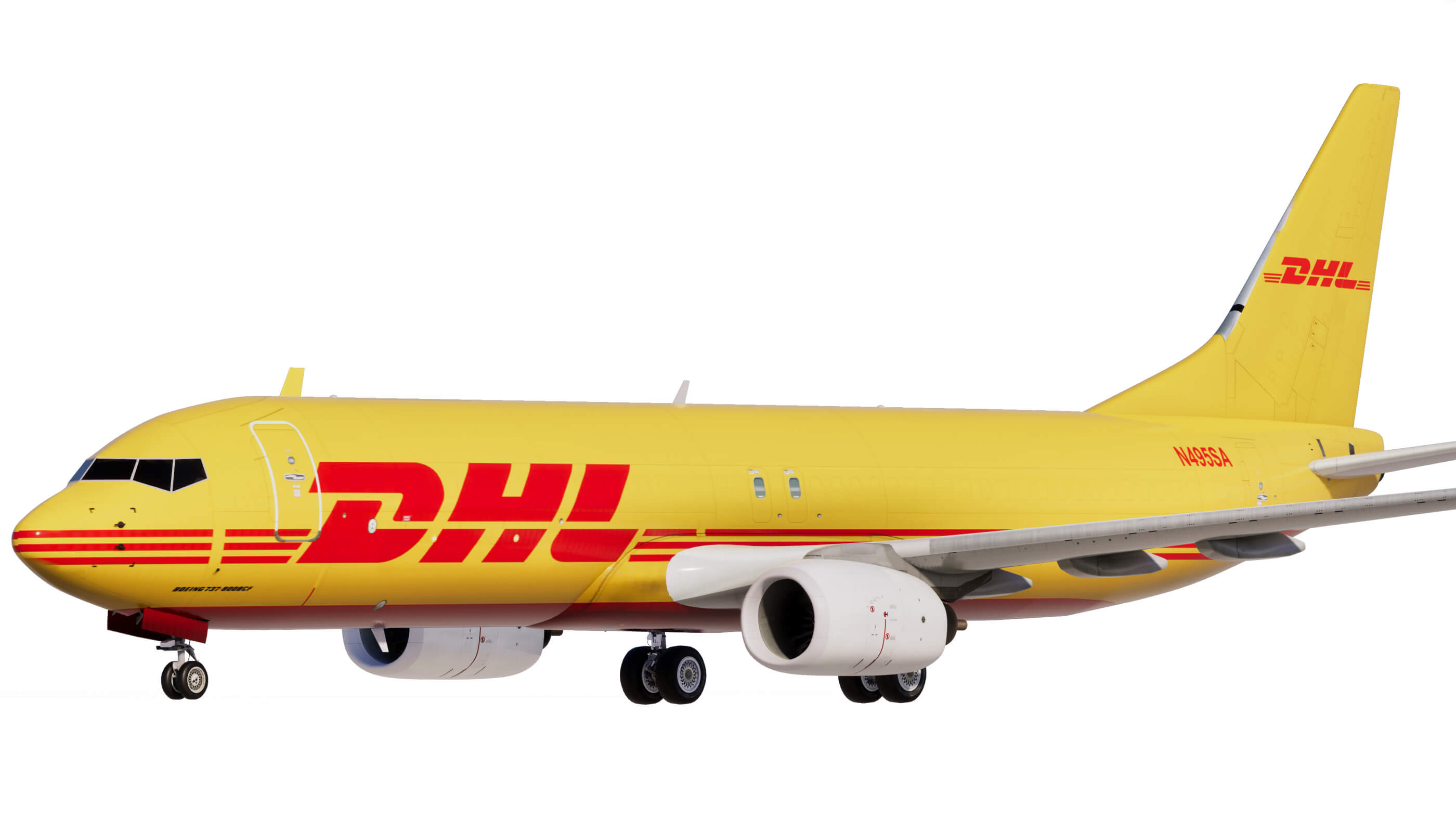 DHL Boeing 737-800 3D Model by ALPHA3DST