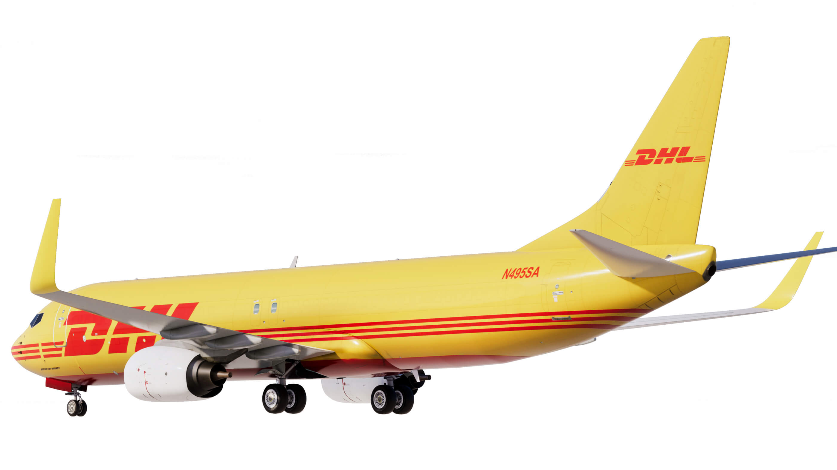 DHL Boeing 737-800 3D Model by ALPHA3DST