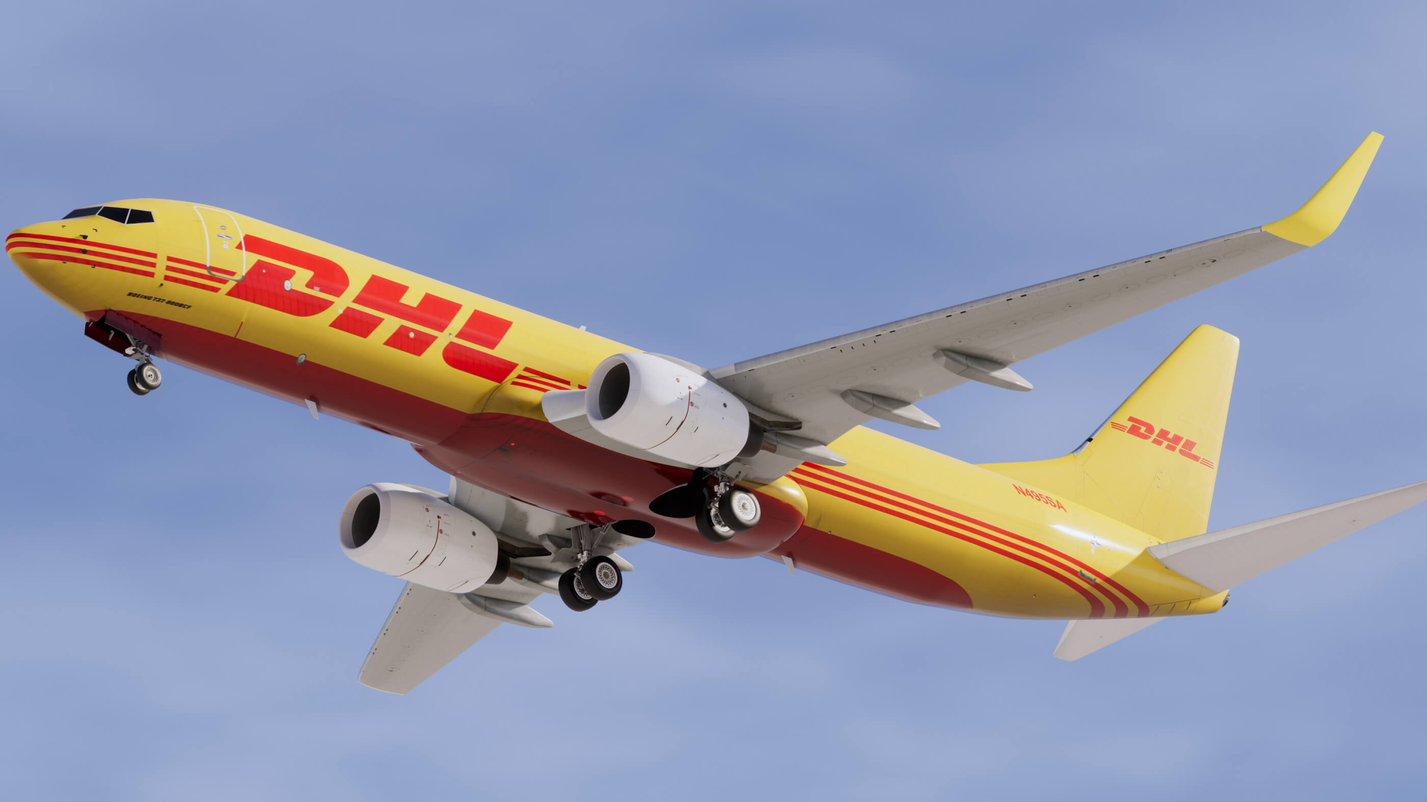 DHL Boeing 737-800 3D Model by ALPHA3DST