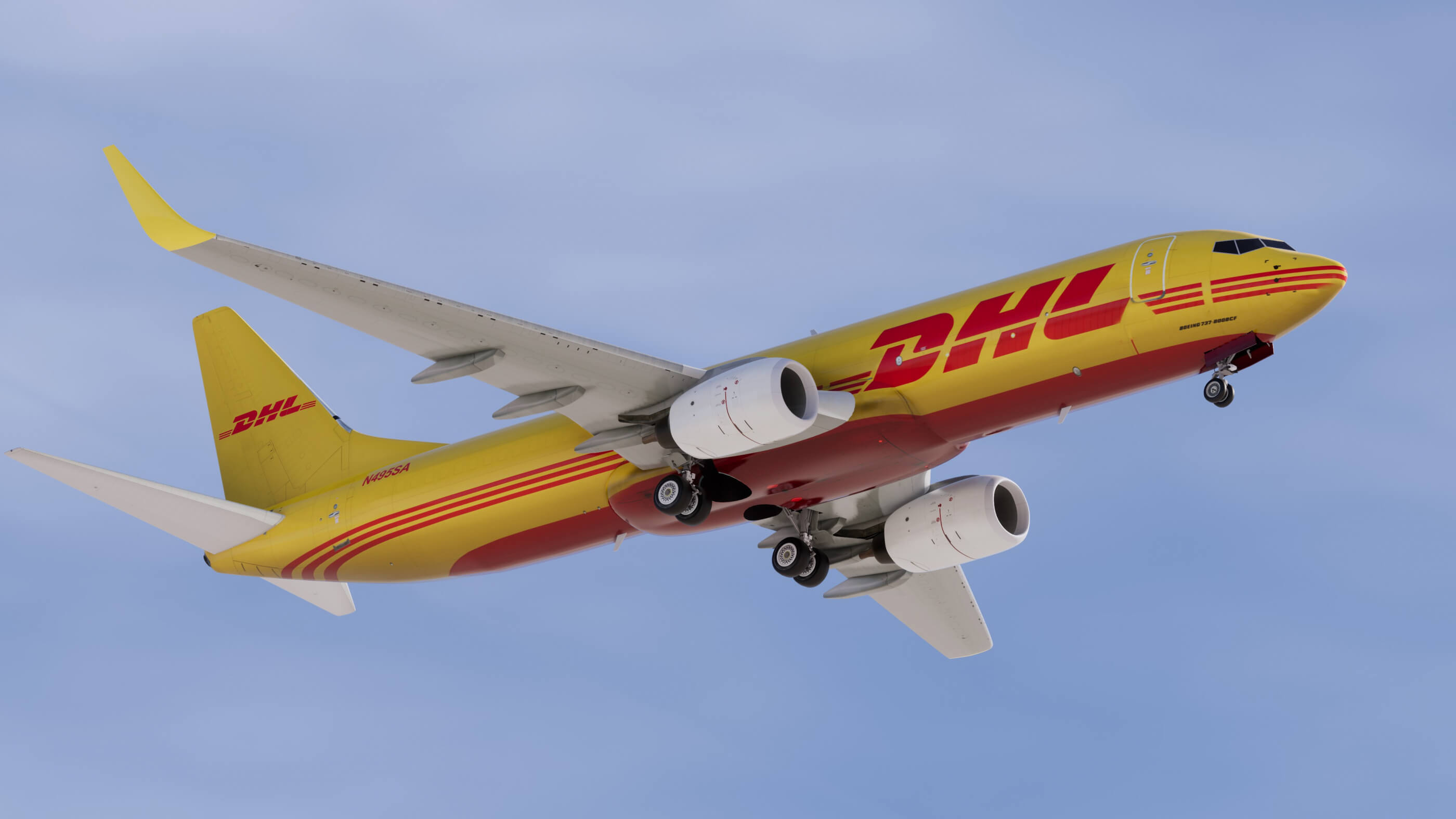 DHL Boeing 737-800 3D Model by ALPHA3DST