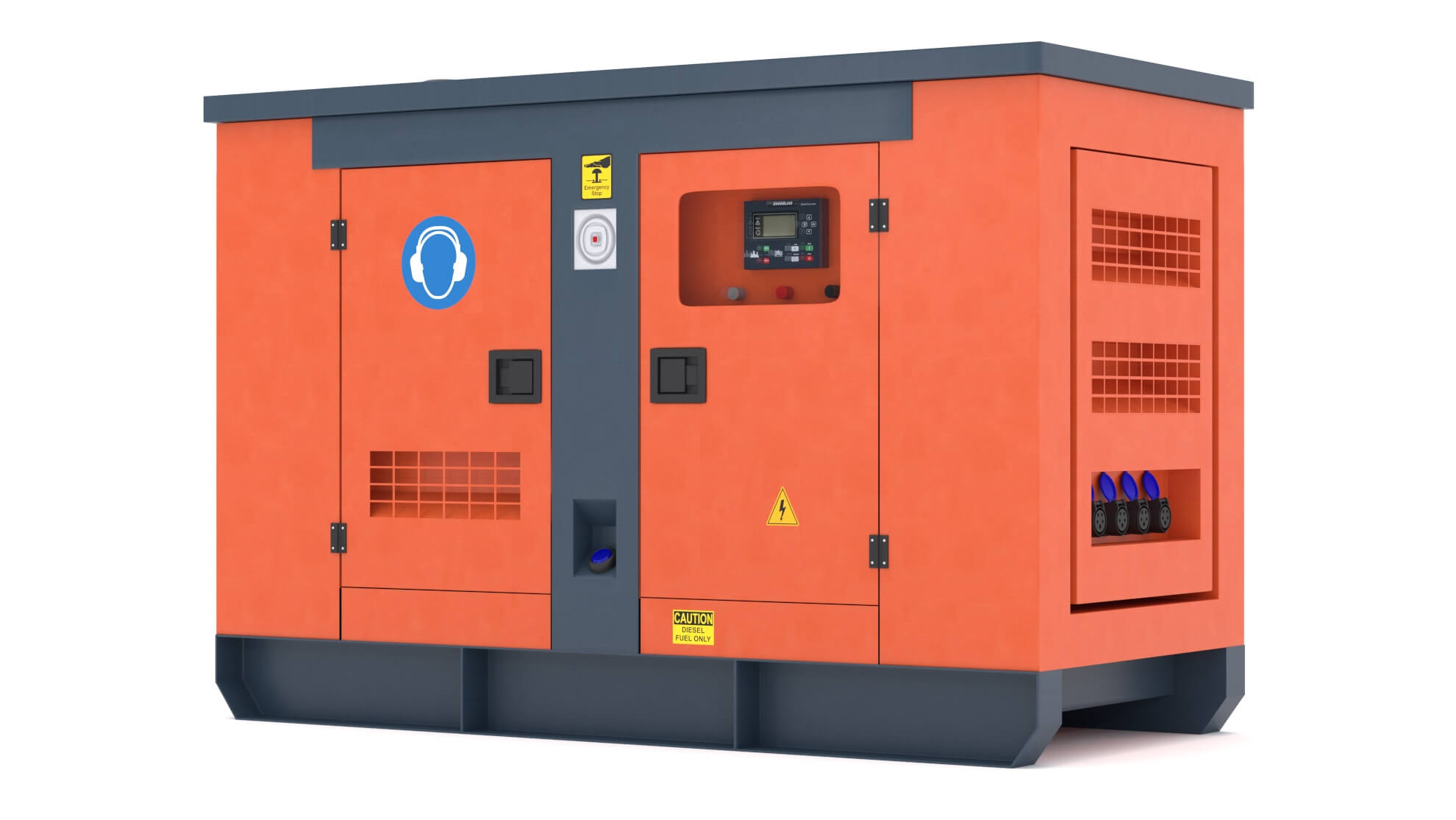 Diesel Generator - 3D Model by ALPHA3DST