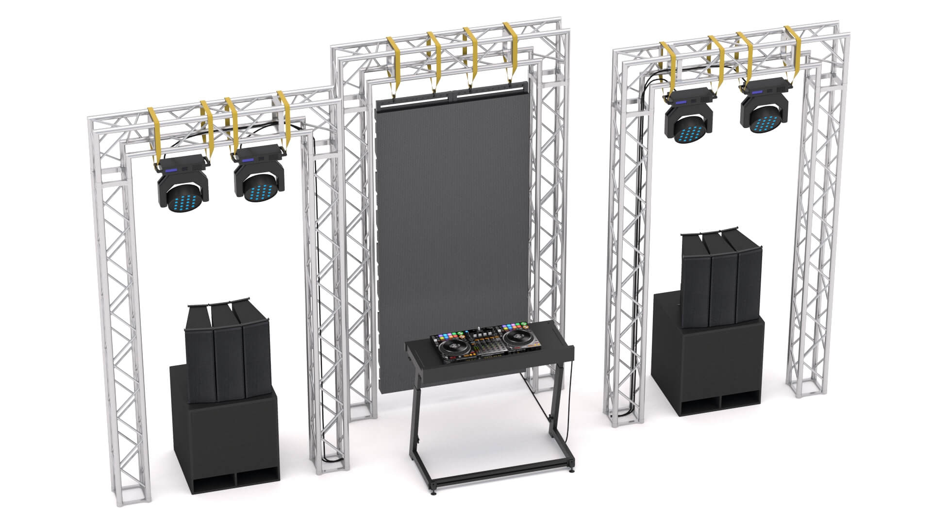 DJ Booth Stage Model by ALPHA3DST