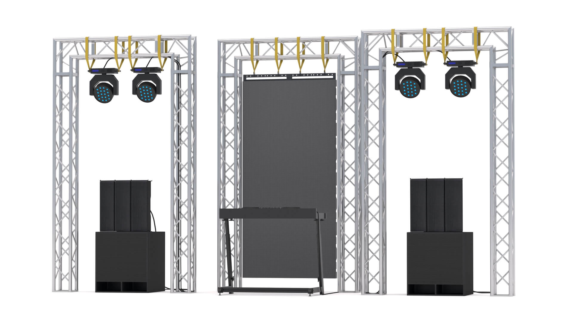 DJ Booth Stage Model by ALPHA3DST