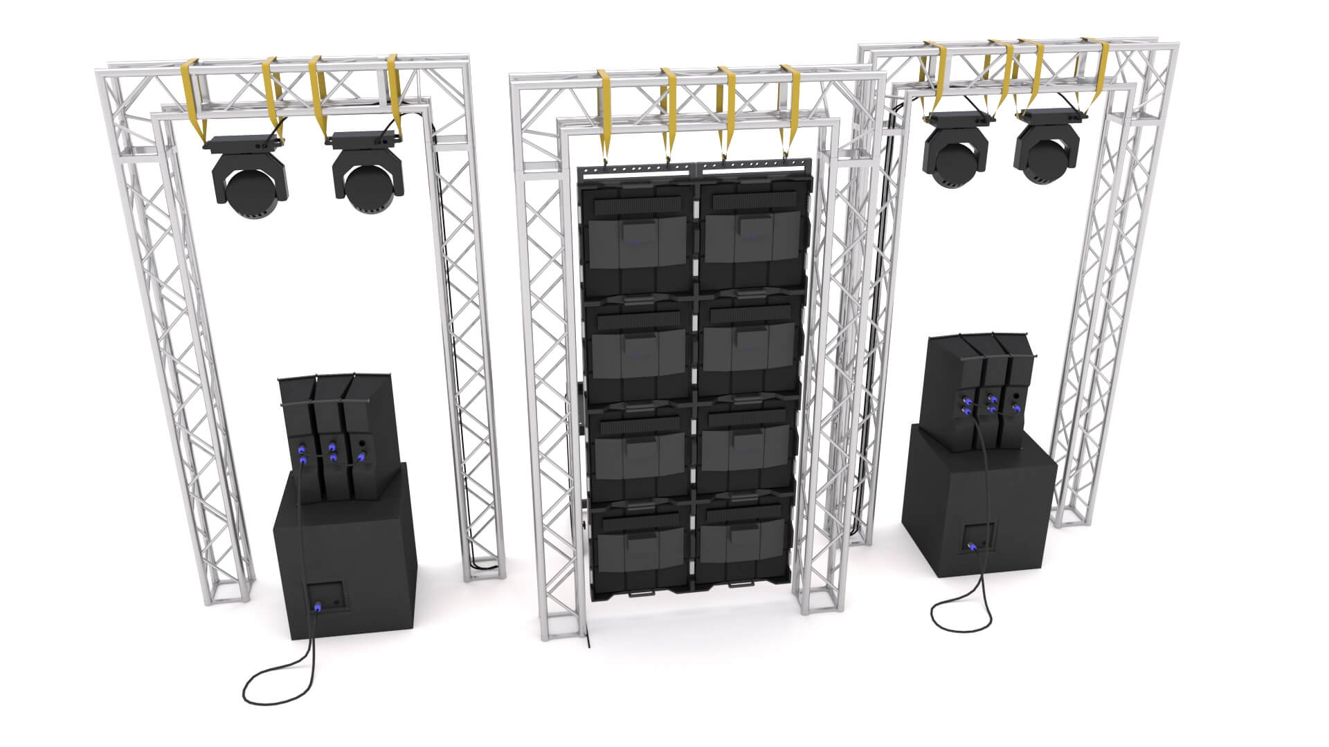 DJ Booth Stage Model by ALPHA3DST