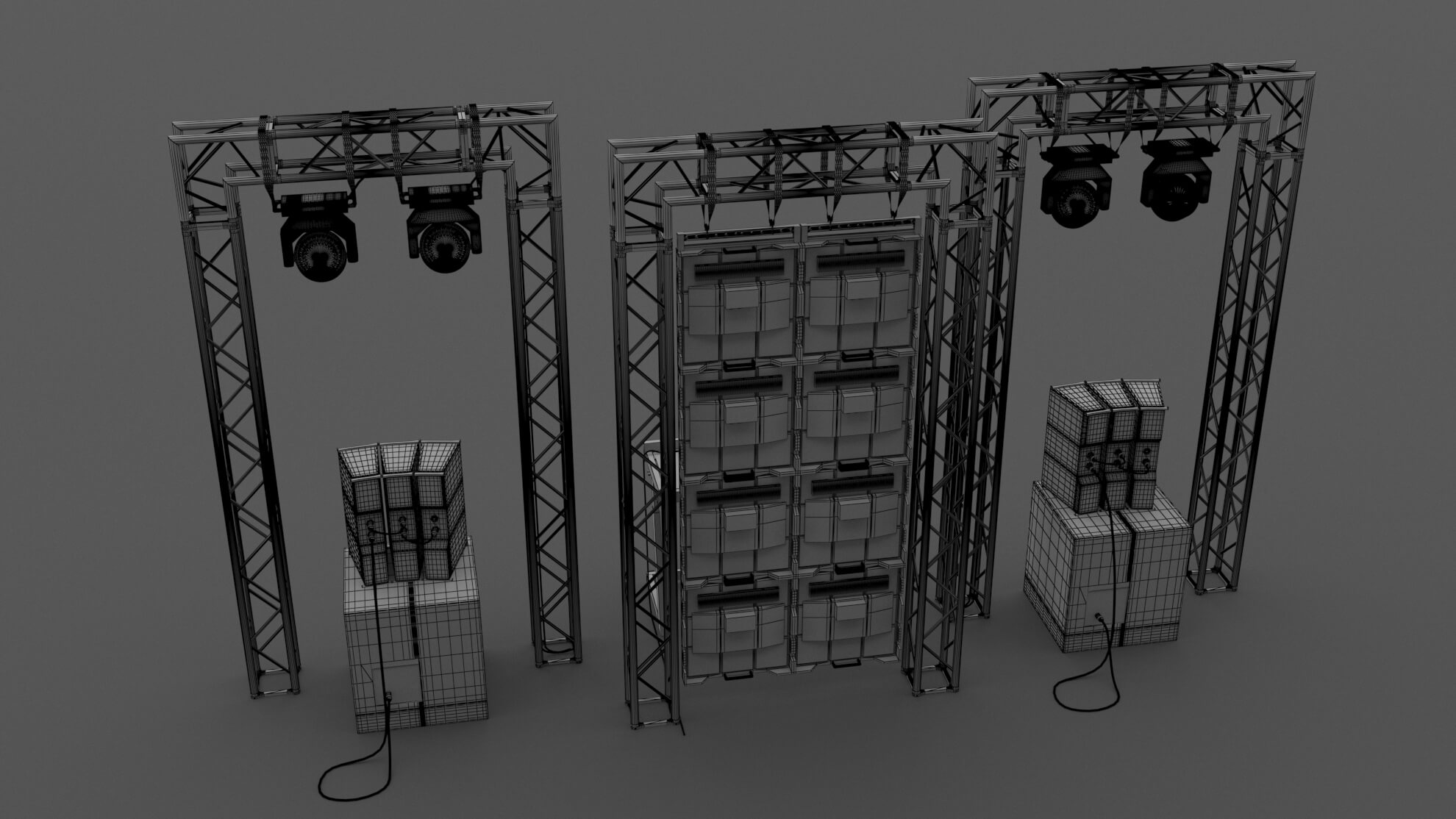 DJ Booth Stage Model by ALPHA3DST