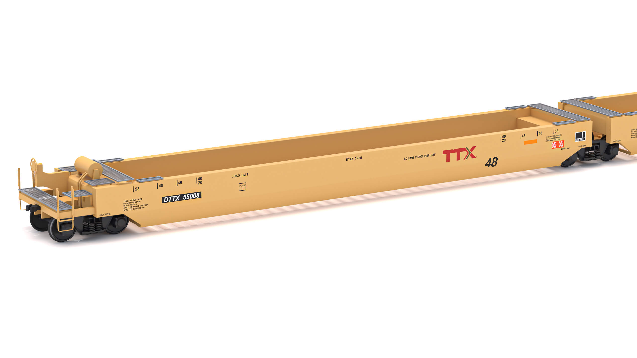 Double Stack Railcar TTx - 3D Model by ALPHA3DST
