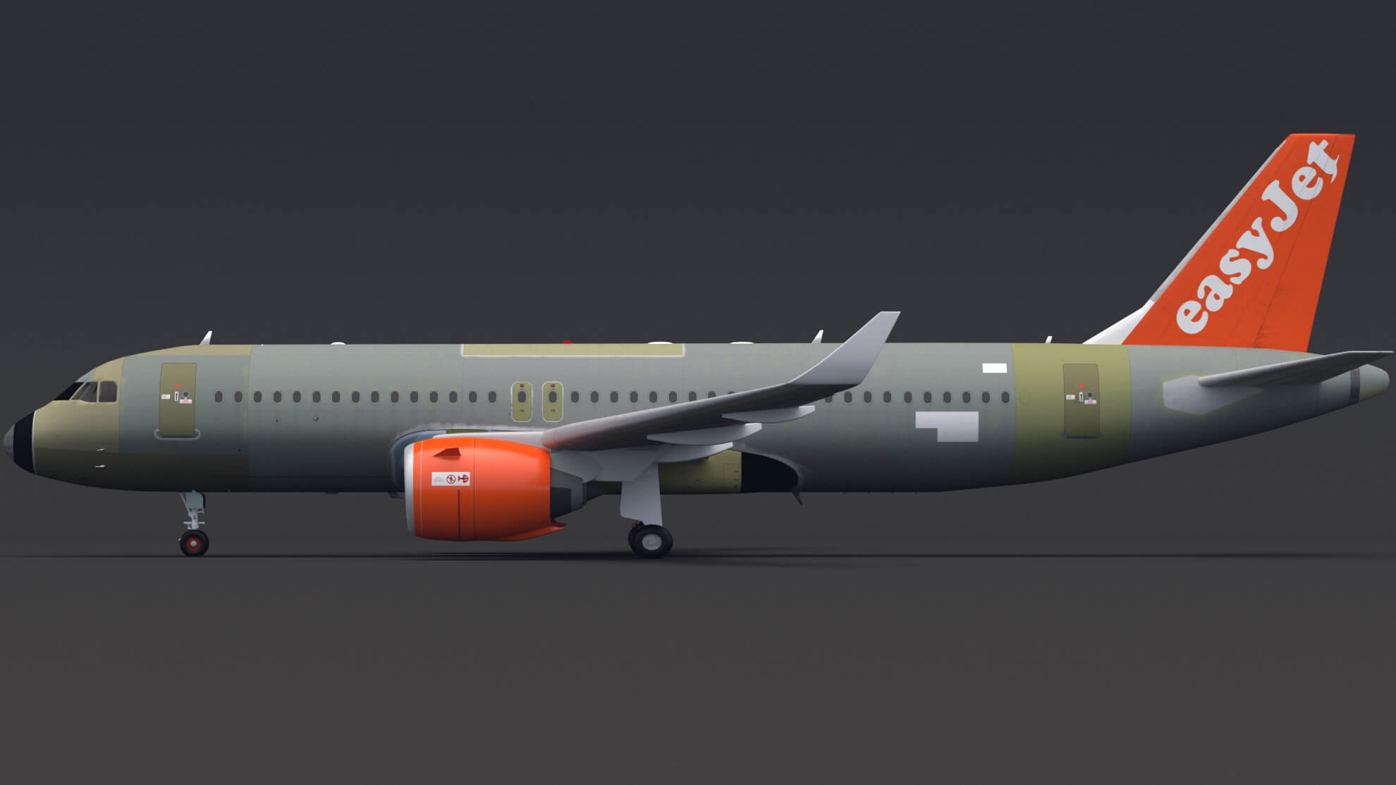 EasyJet A320 Airbus Unpainted - 3D Model by ALPHA3DST