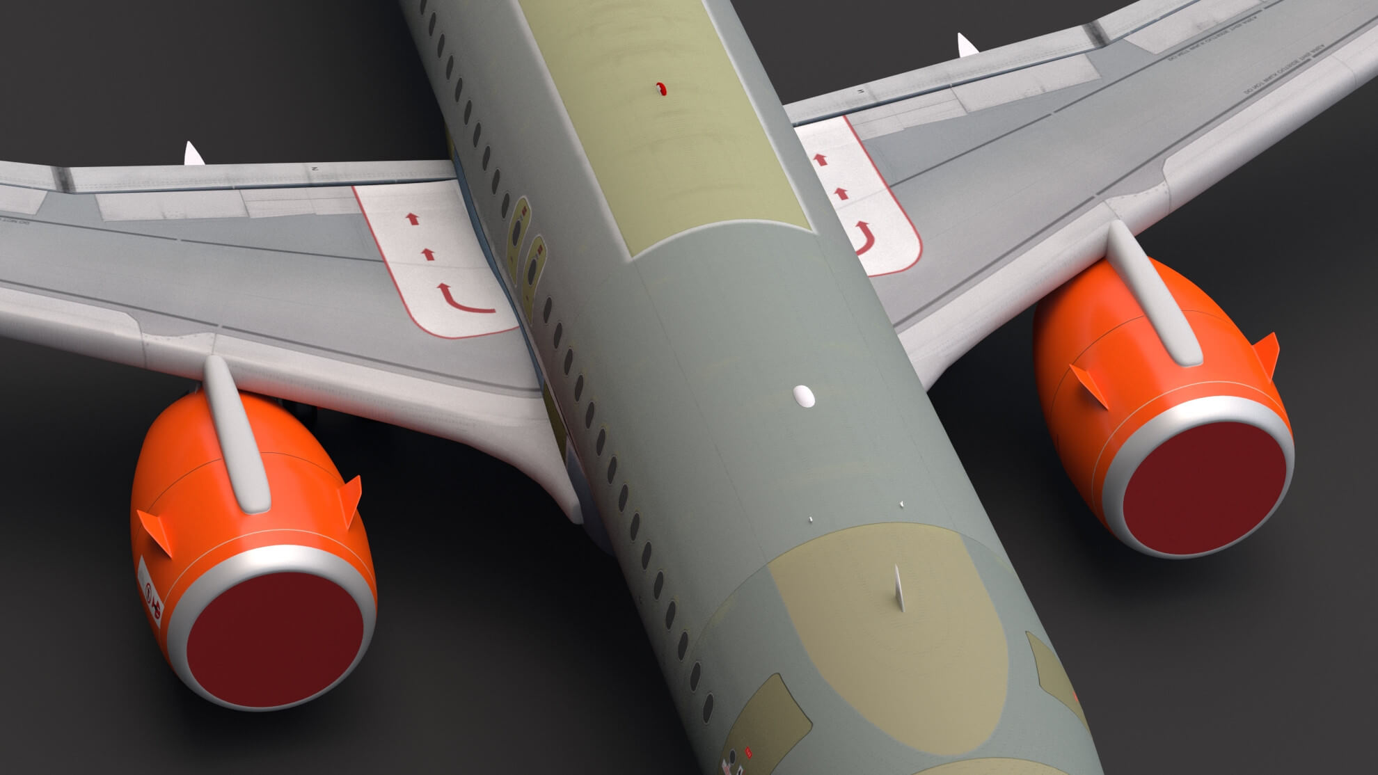 EasyJet A320 Airbus Unpainted - 3D Model by ALPHA3DST