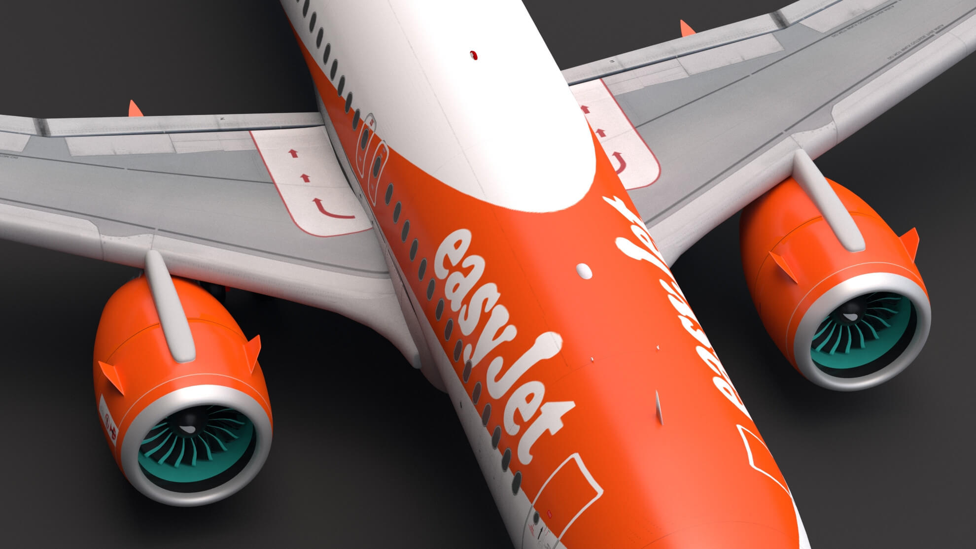 EasyJet Airbus A320 - 3D Model by ALPHA3DST