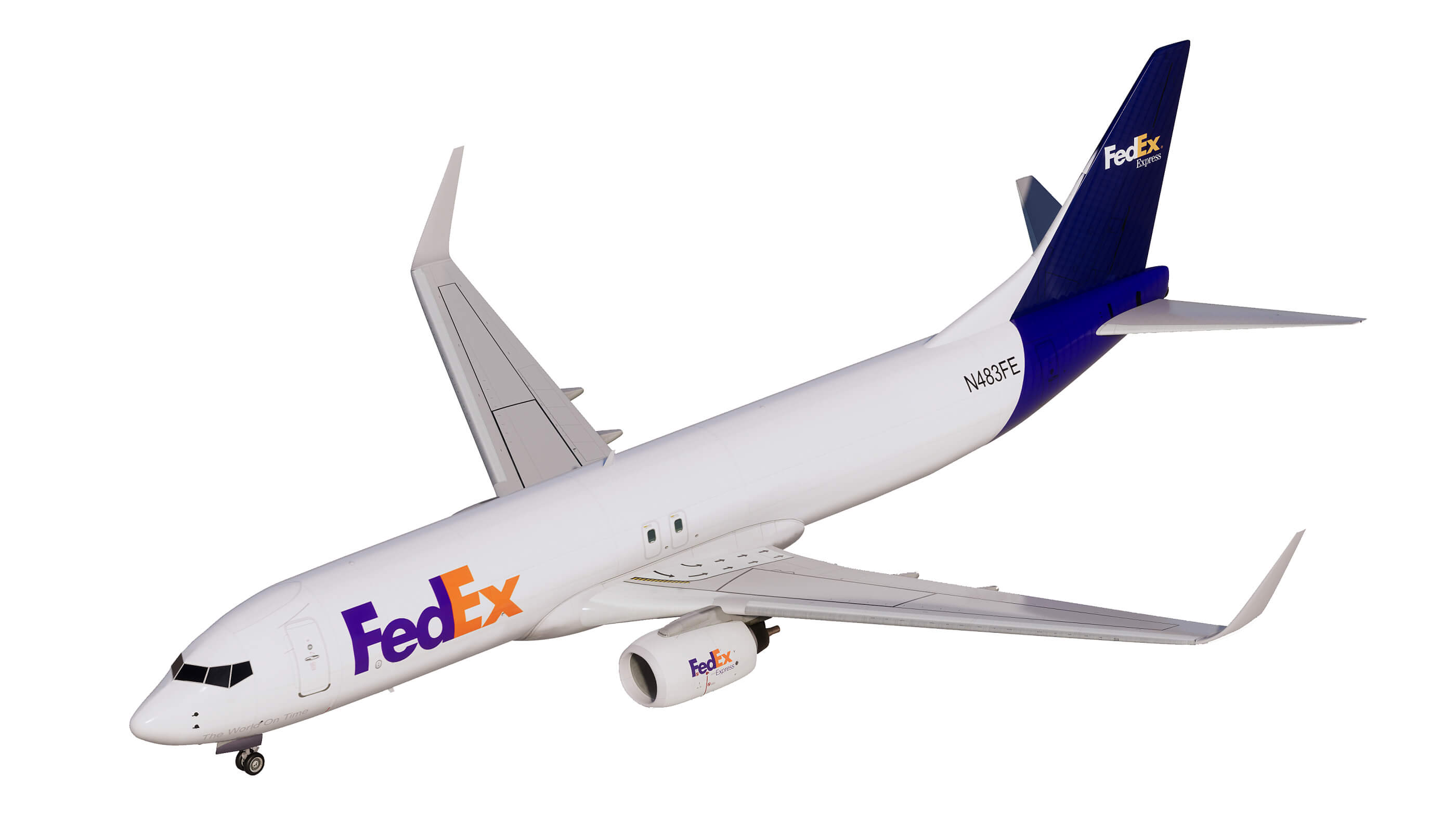 FedEx Express Boeing 737-800 3D Model by ALPHA3DST