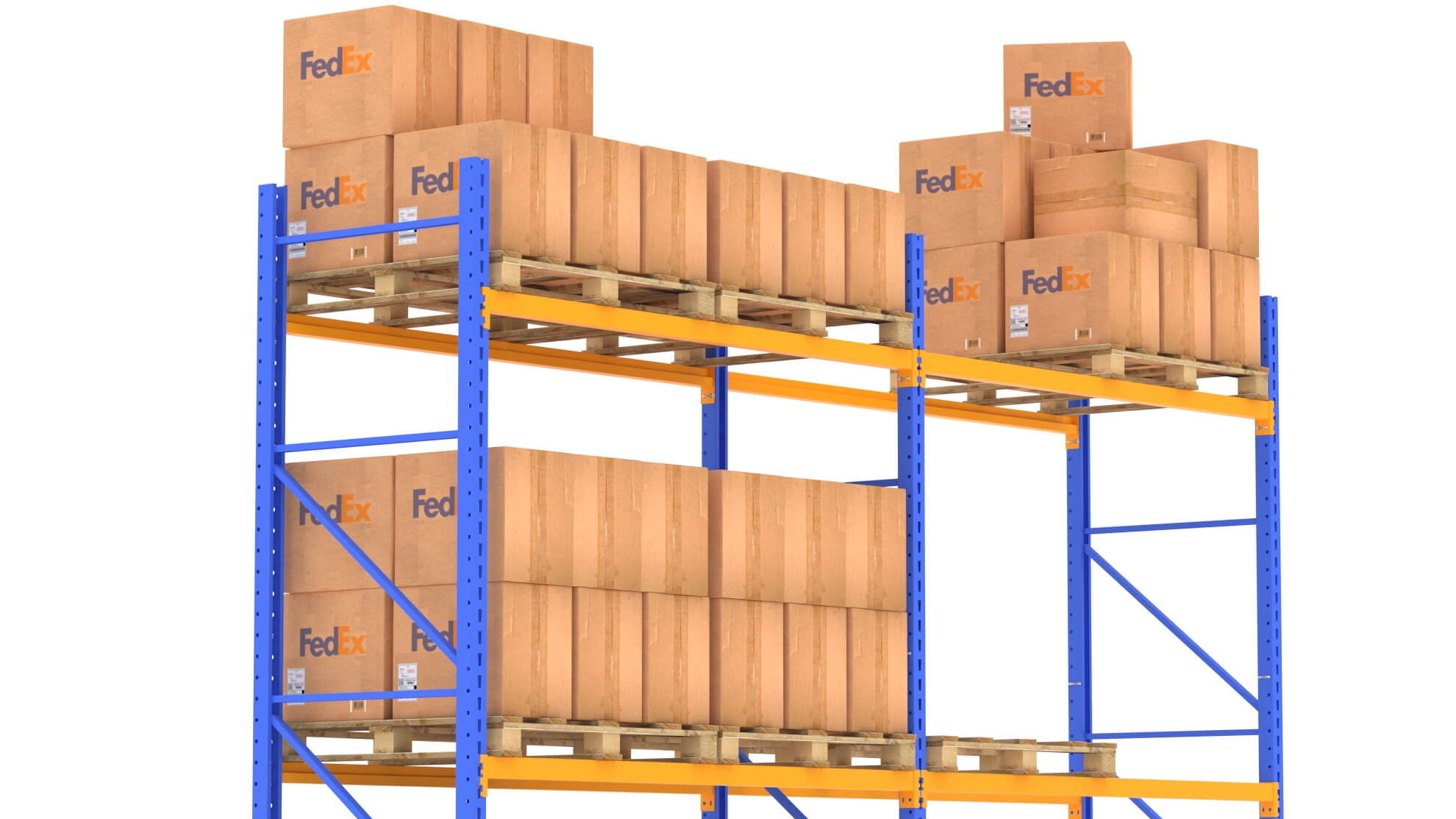 FedEx Warehouse Rack - 3D Model by ALPHA3DST